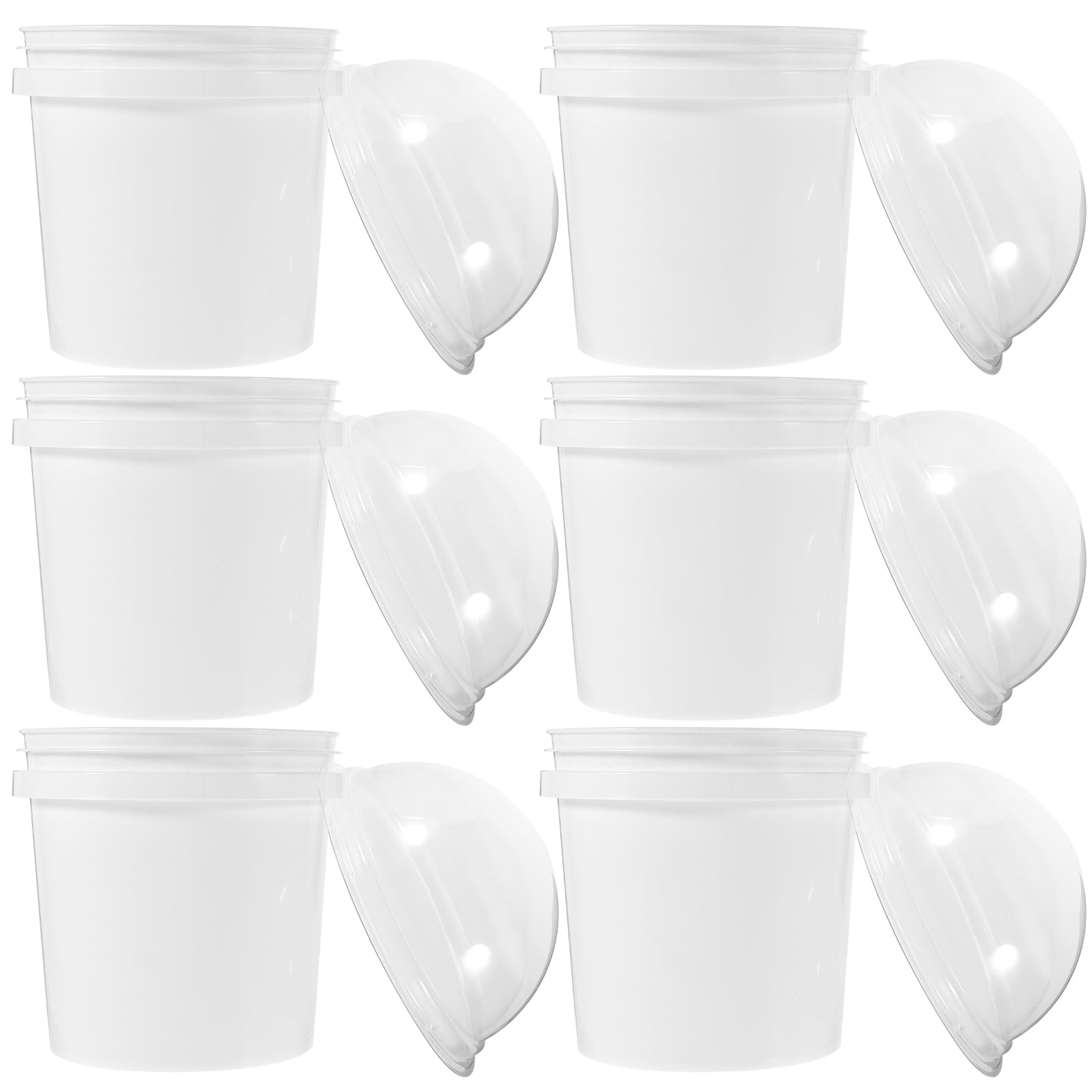 Hemoton 6pcs Popcorn Bucket Food Bucket Ice Cream Bowl Snack Container ...