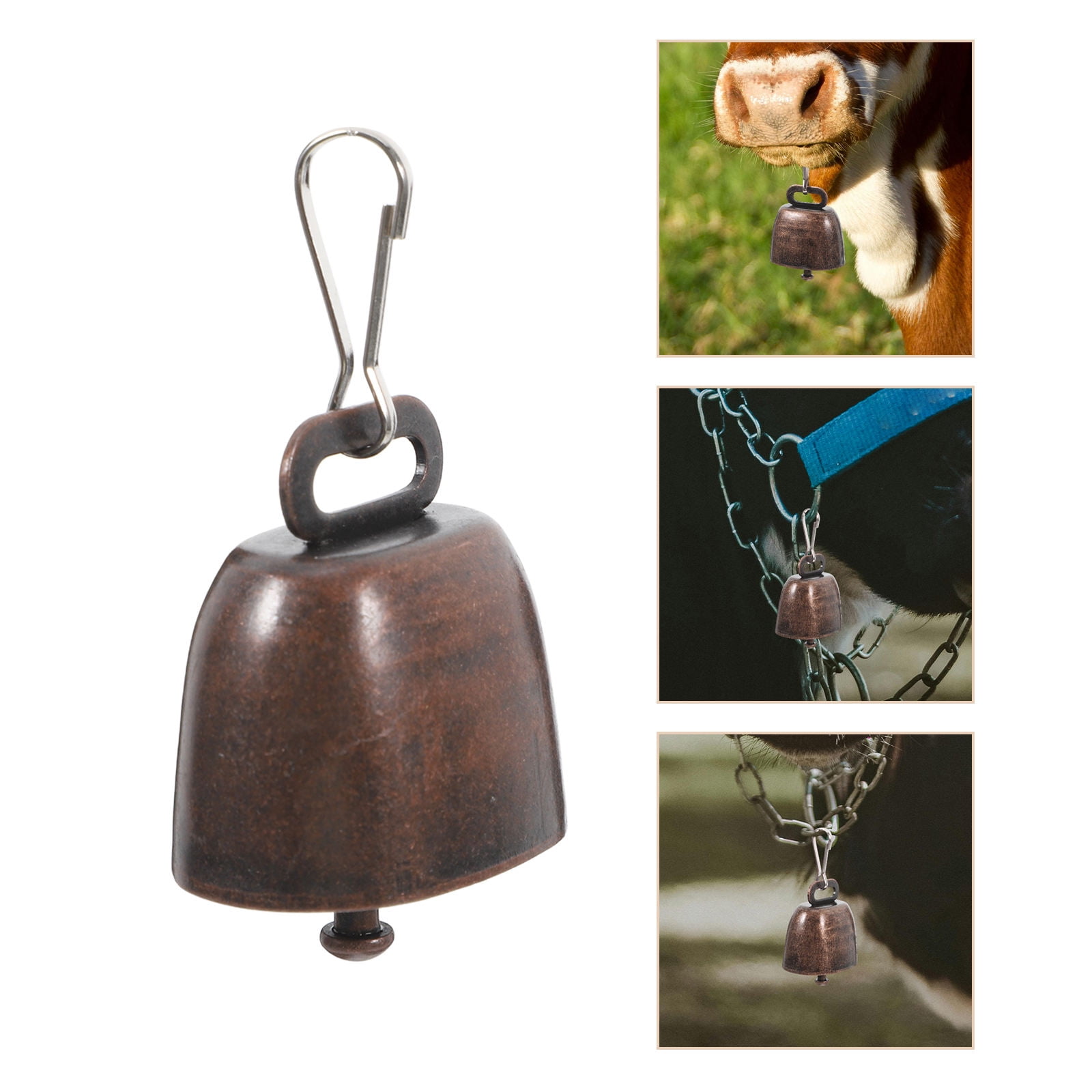 Hemoton 6pcs Retro Style Metal Bells for Cattle Farm Animals Pets Loud ...