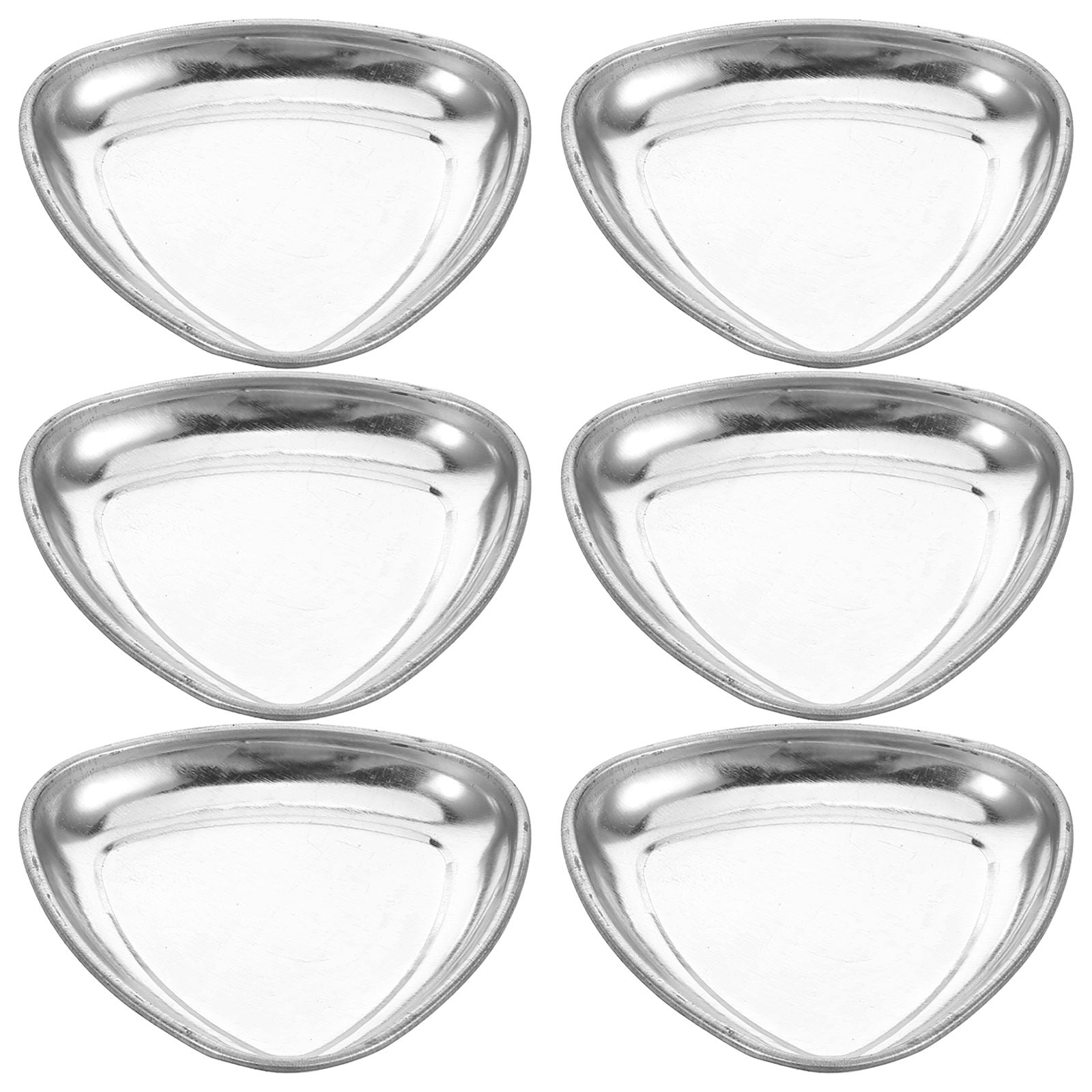 Hemoton 6pcs Reusable Watercolor Tray Metal Small Paint Trays For Model ...