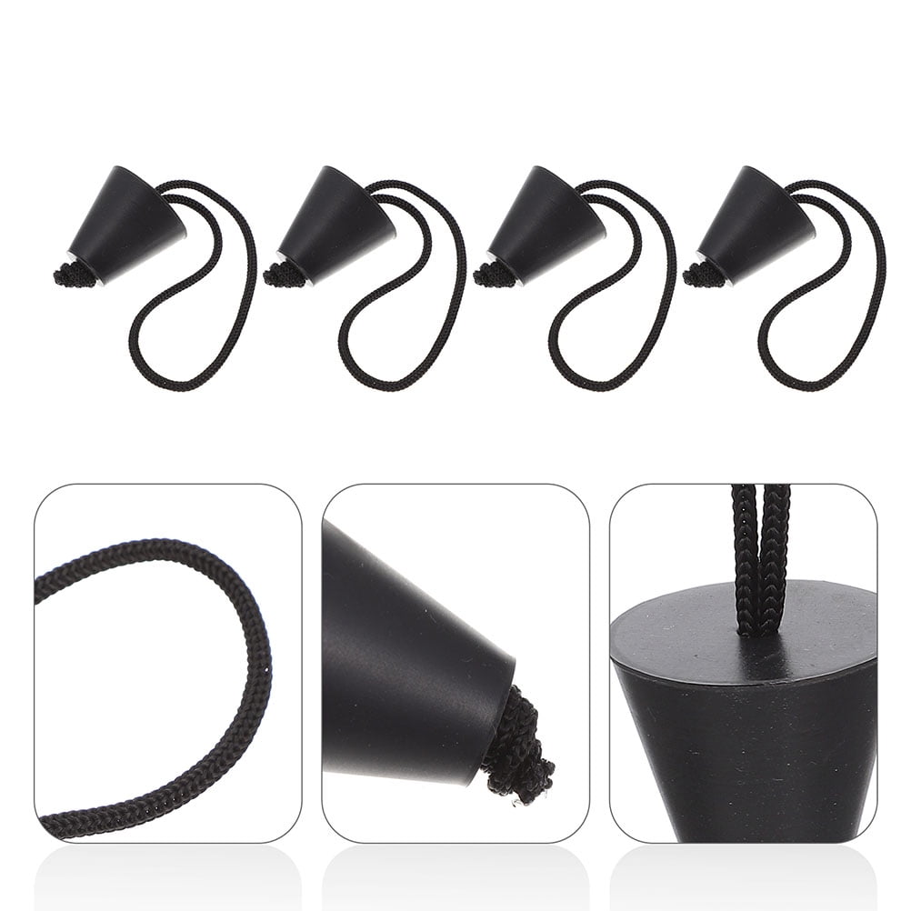 Hemoton 6pcs Silicone Scupper Hole Plugs Kayak Drain Plugs With Lanyard ...