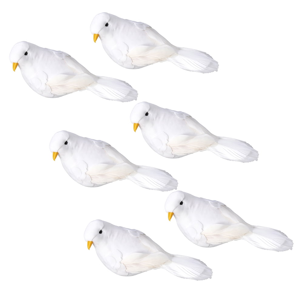 Hemoton 6pcs Simulation Bird Decoration Artificial Pigeon Performance ...