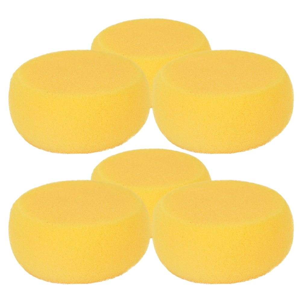 Hemoton 6pcs Soft Circular Sponges Watercolor Sponges Reusable Painting ...