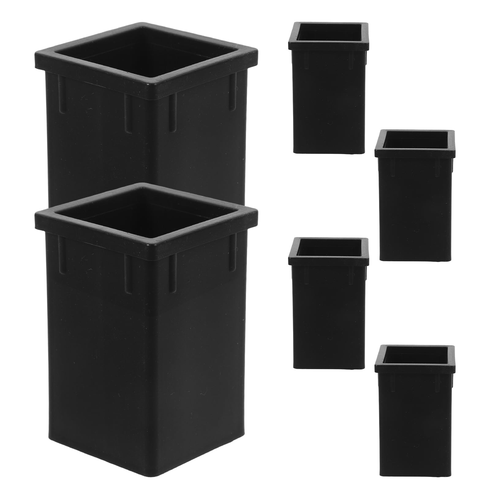 Hemoton 6pcs Square Tube Inserts Sleeve Converter Inner Adapter 50 Mm ...