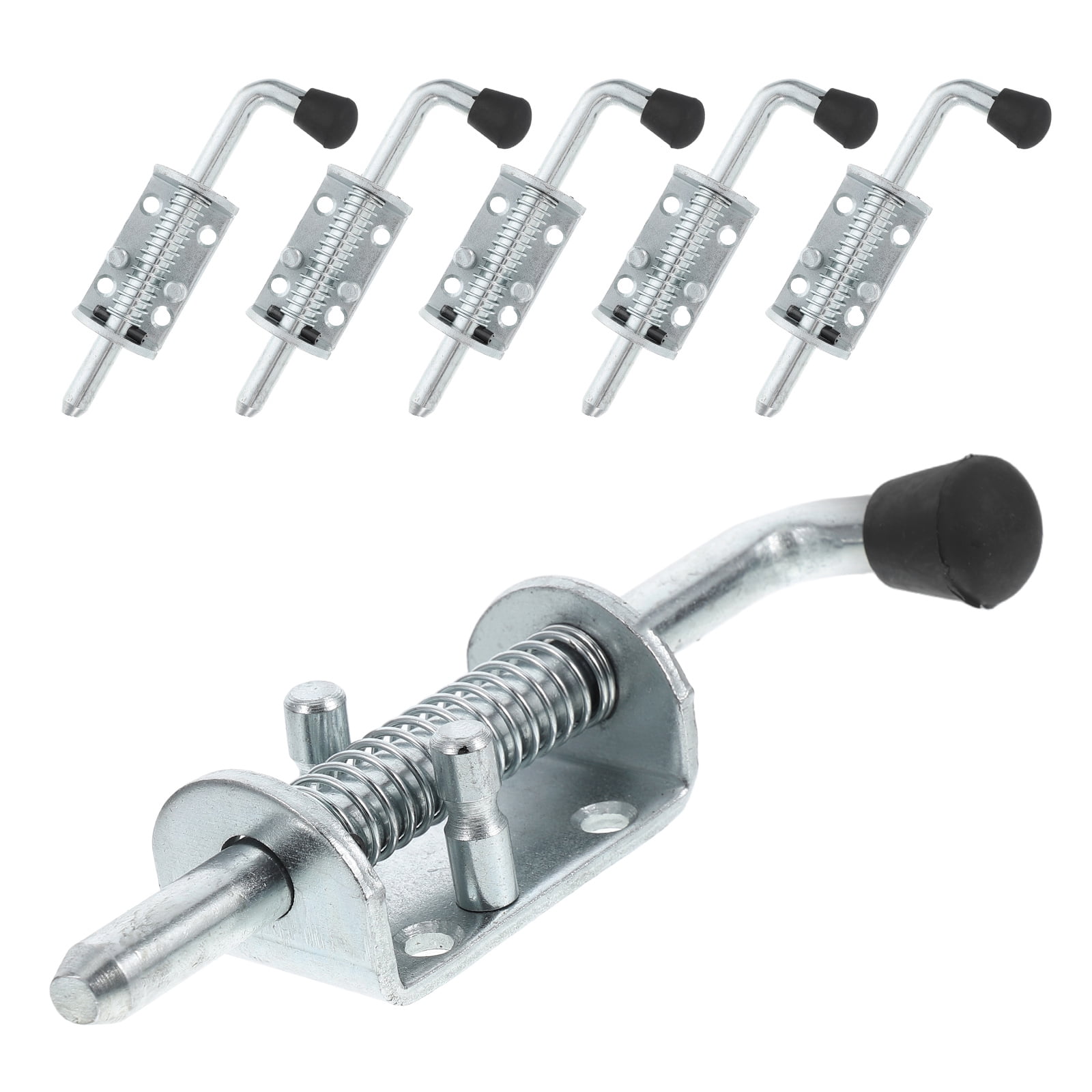 Hemoton 6pcs Stainless Steel Spring Latch Heavy Duty Barrel Bolt Spring ...