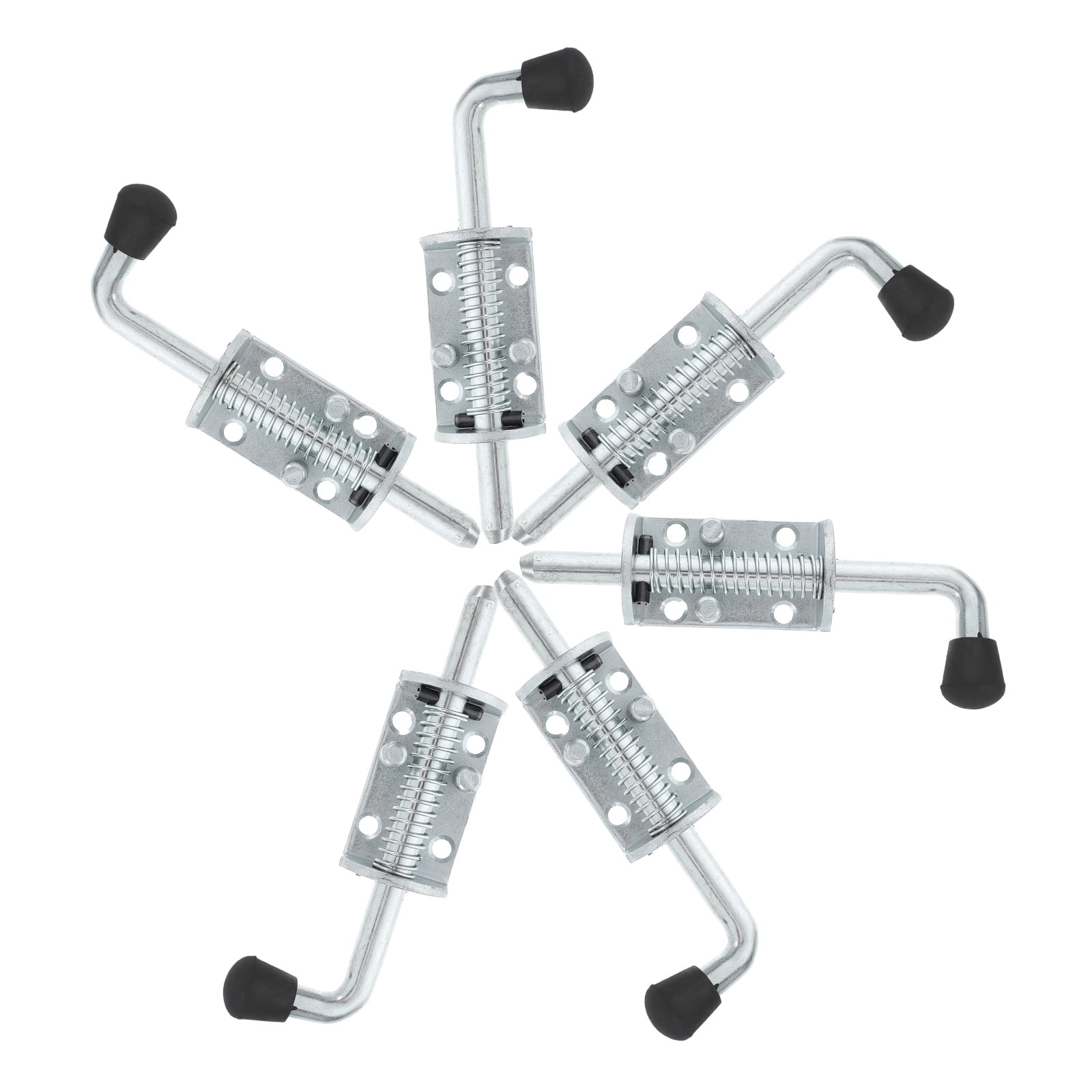 Hemoton 6pcs Stainless Steel Spring Loaded Latch Heavy Duty Hinge Latch ...