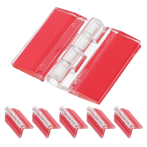 Hemoton 6pcs Strong Adhesive Hinges Clear Acrylic Small Furniture ...