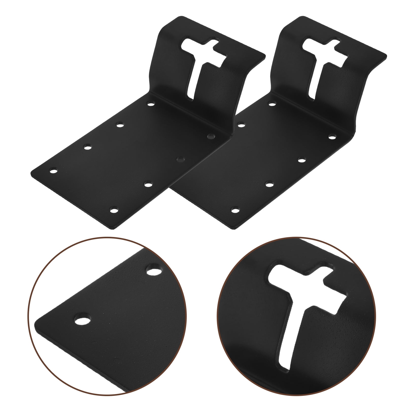 Hemoton 6pcs T-Post Support Bracket For Mailbox Birdhouse Garden Fence ...