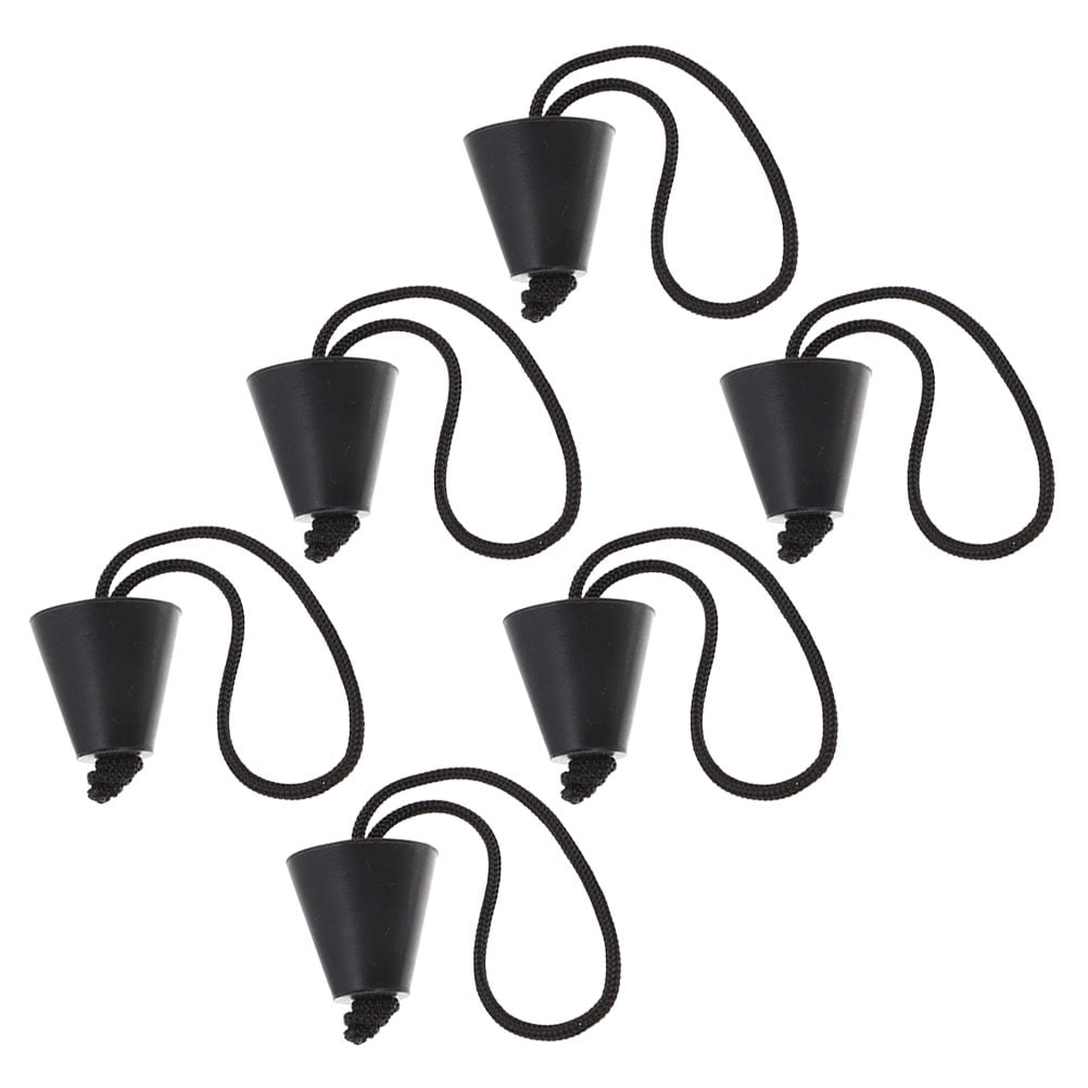 HEMOTON Kayak Scupper Plugs with Lanyard for Drain Holes Black Silicone ...
