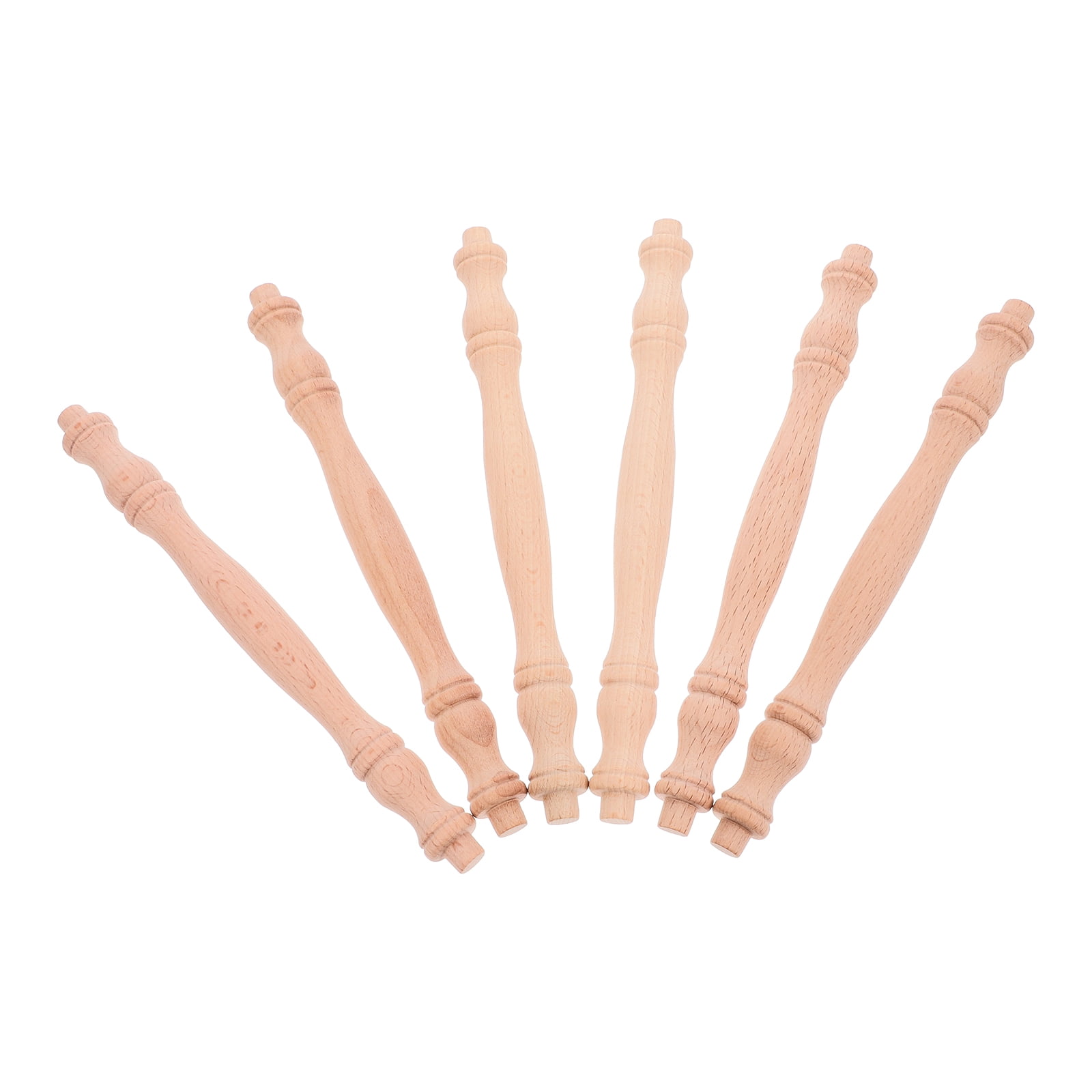 Hemoton 6pcs Wooden Baluster Spindles Decorative Wood Spindles DIY ...
