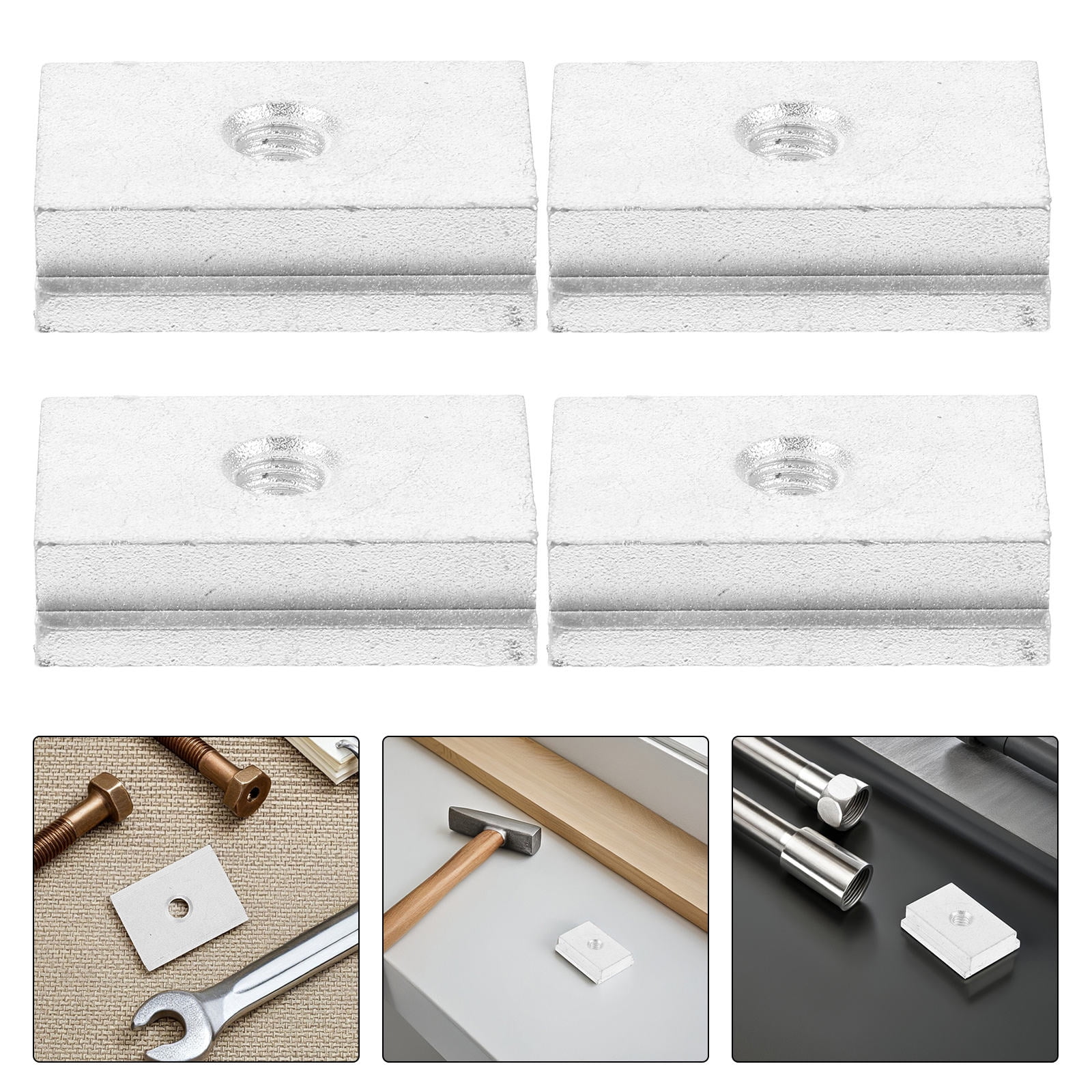 YOSADIER T Track Slider 6Pcs Aluminum Alloy Ergonomic Handle T-Slot Nut ...