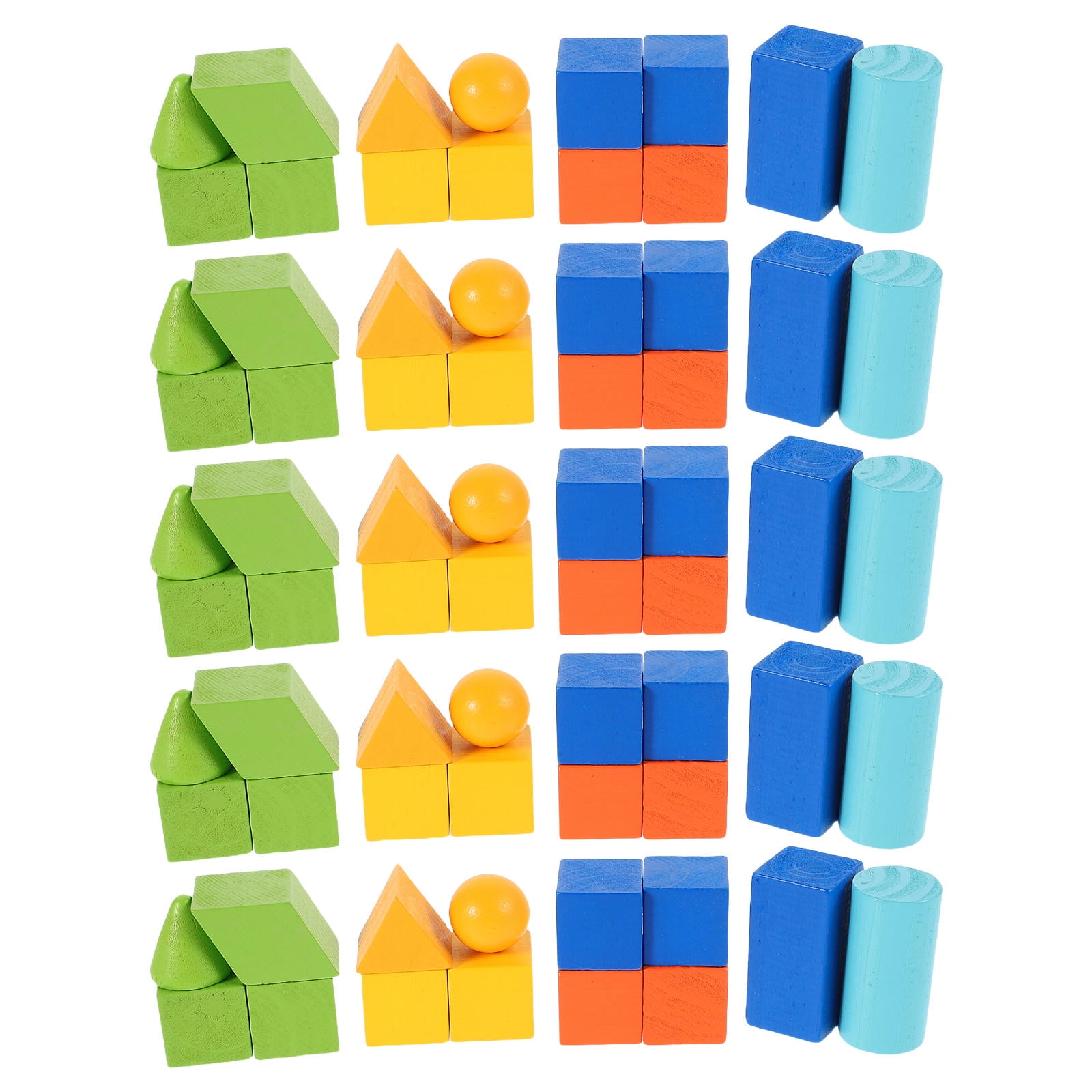 Hemoton 70pcs 3d Shapes For Teaching And Math Manipulatives Geometric ...