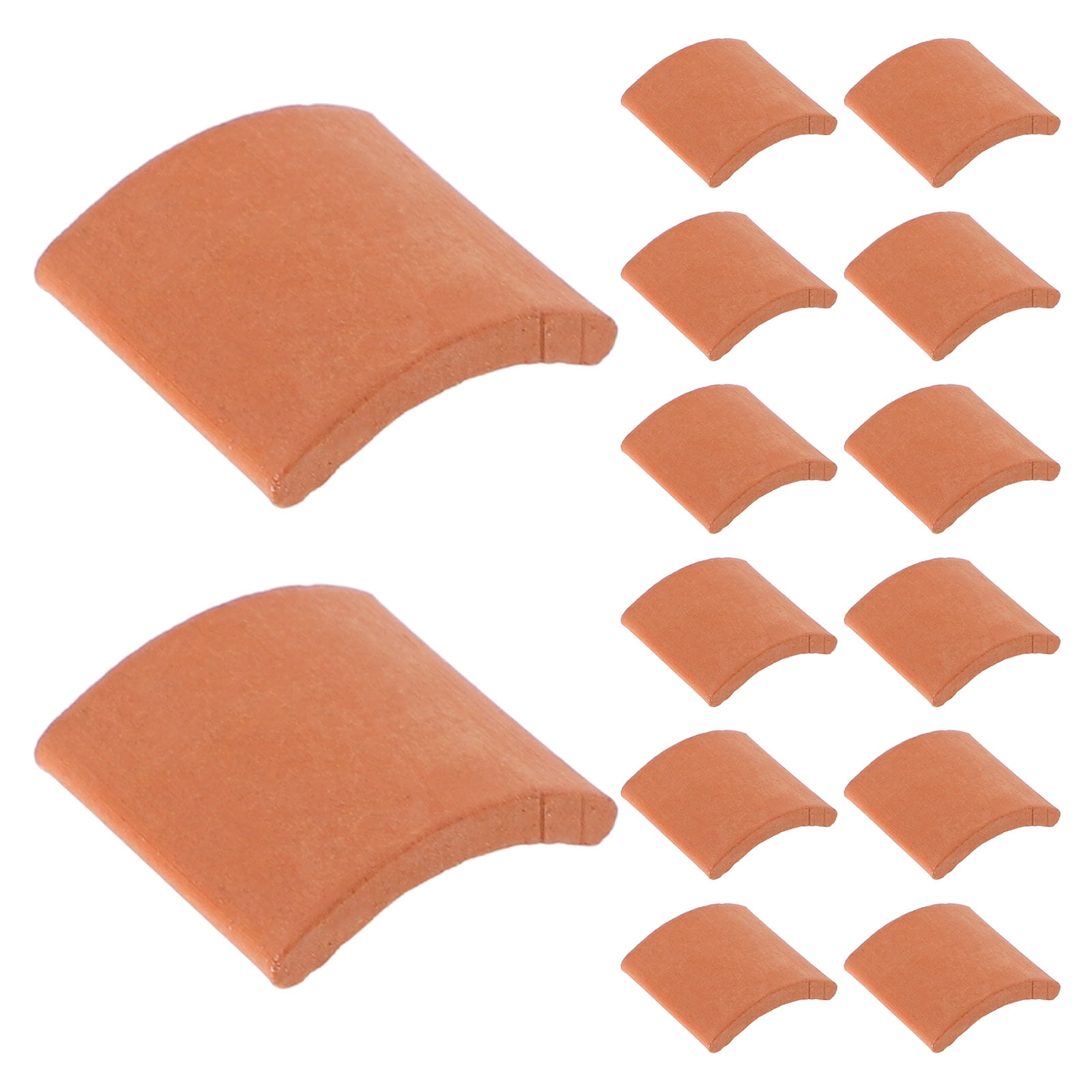 Hemoton 70pcs Miniature Red Bricks 1:16 Dollhouse Roof Decor Tiny ...