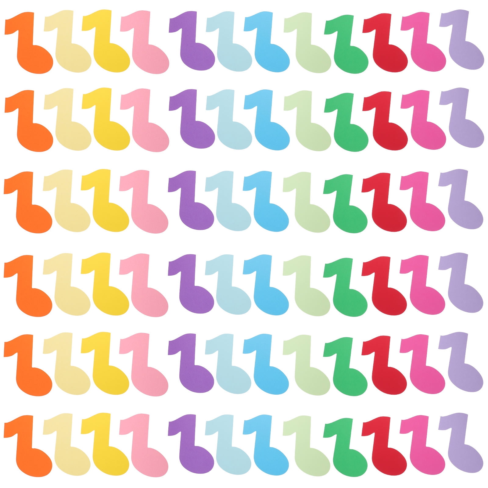 Hemoton 72 Pcs Music Classroom Posters Musical Note Paper Cut ...
