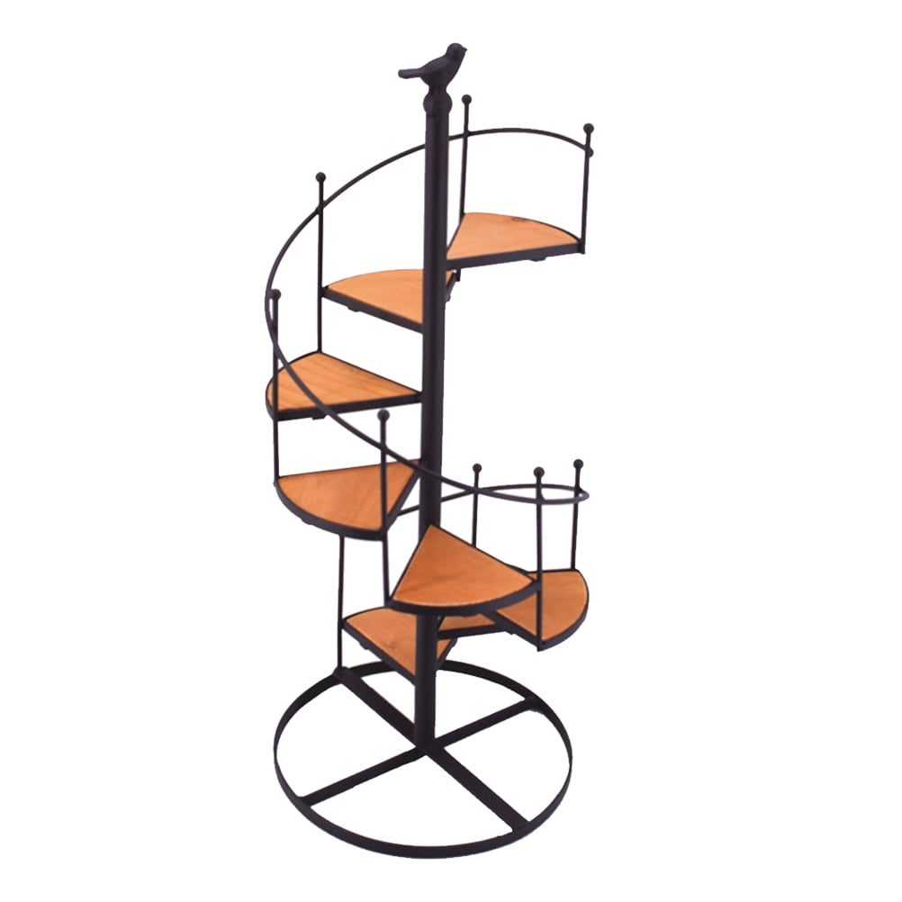 Hemoton 8 Grids Spiral Stair Shape Storage Rack Candle Holder Afternoon ...