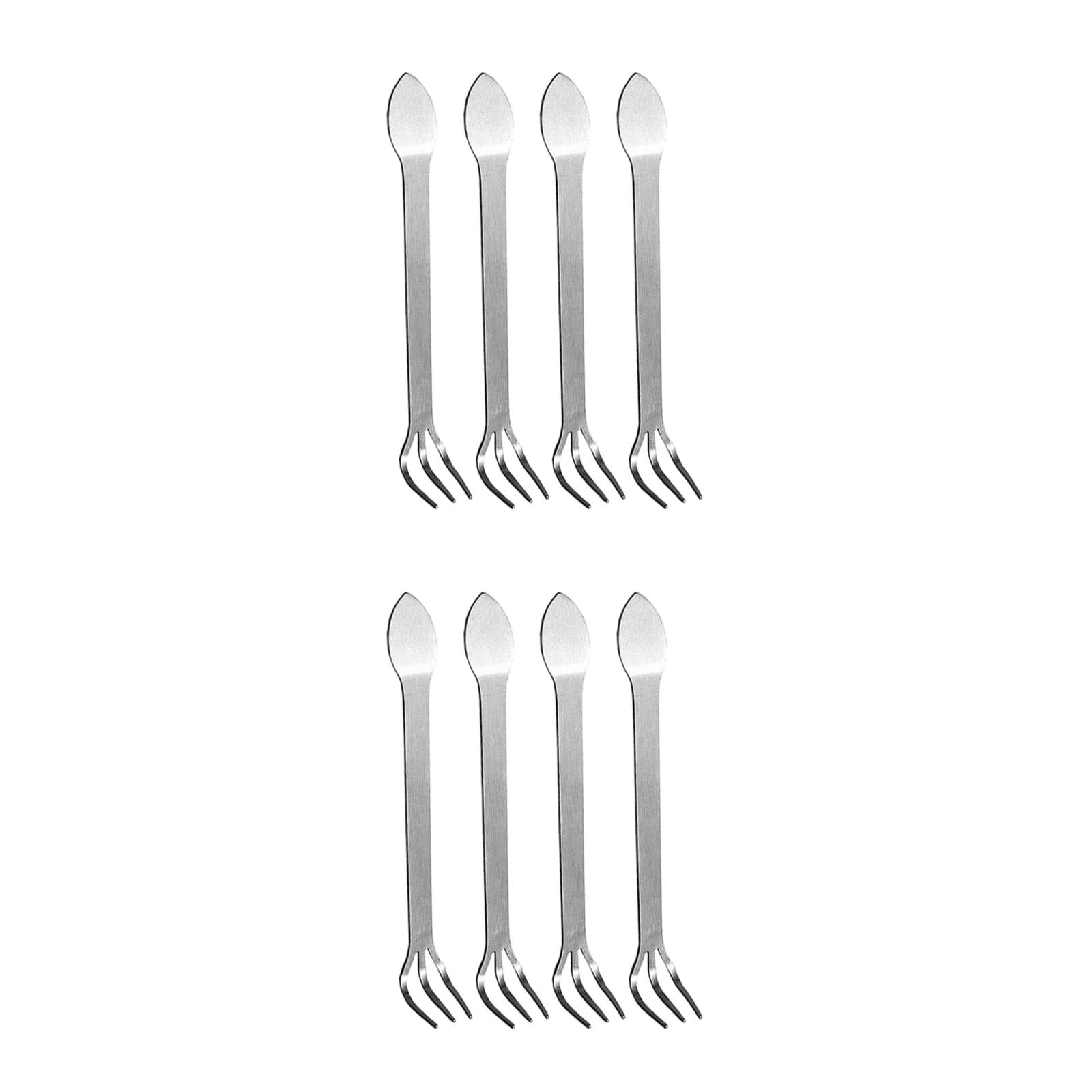 Upgrator Stainless Rake 8pcs Silver For Professional Gardeners Bonsai Tree Cultivation