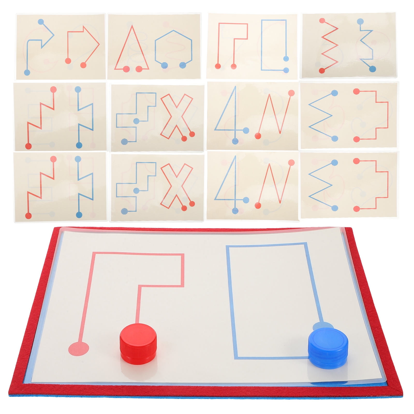 Hemoton 8 Pcs Card Game Interhemispheric Training Cards Brain Toddler ...