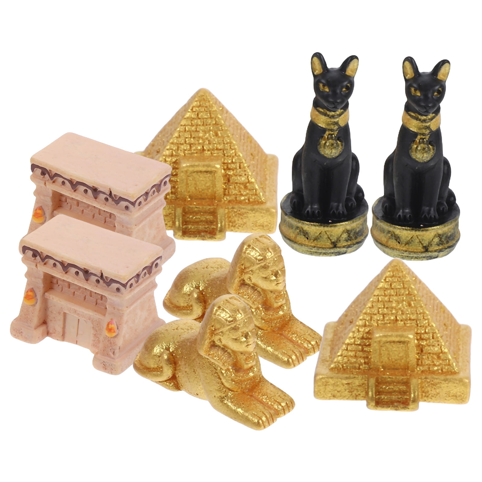 Ancient Egypt Toys Set of 8 Realistic Resin Figurines for Home Decor ...