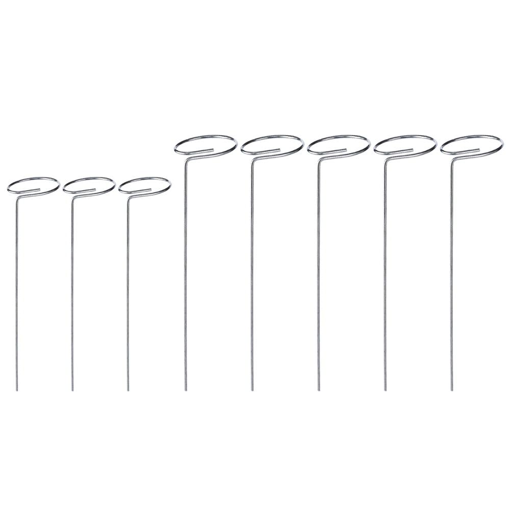 Hemoton 8 Pcs Flower Fixing Tools Metal Rack for Plant Holder Rebar ...