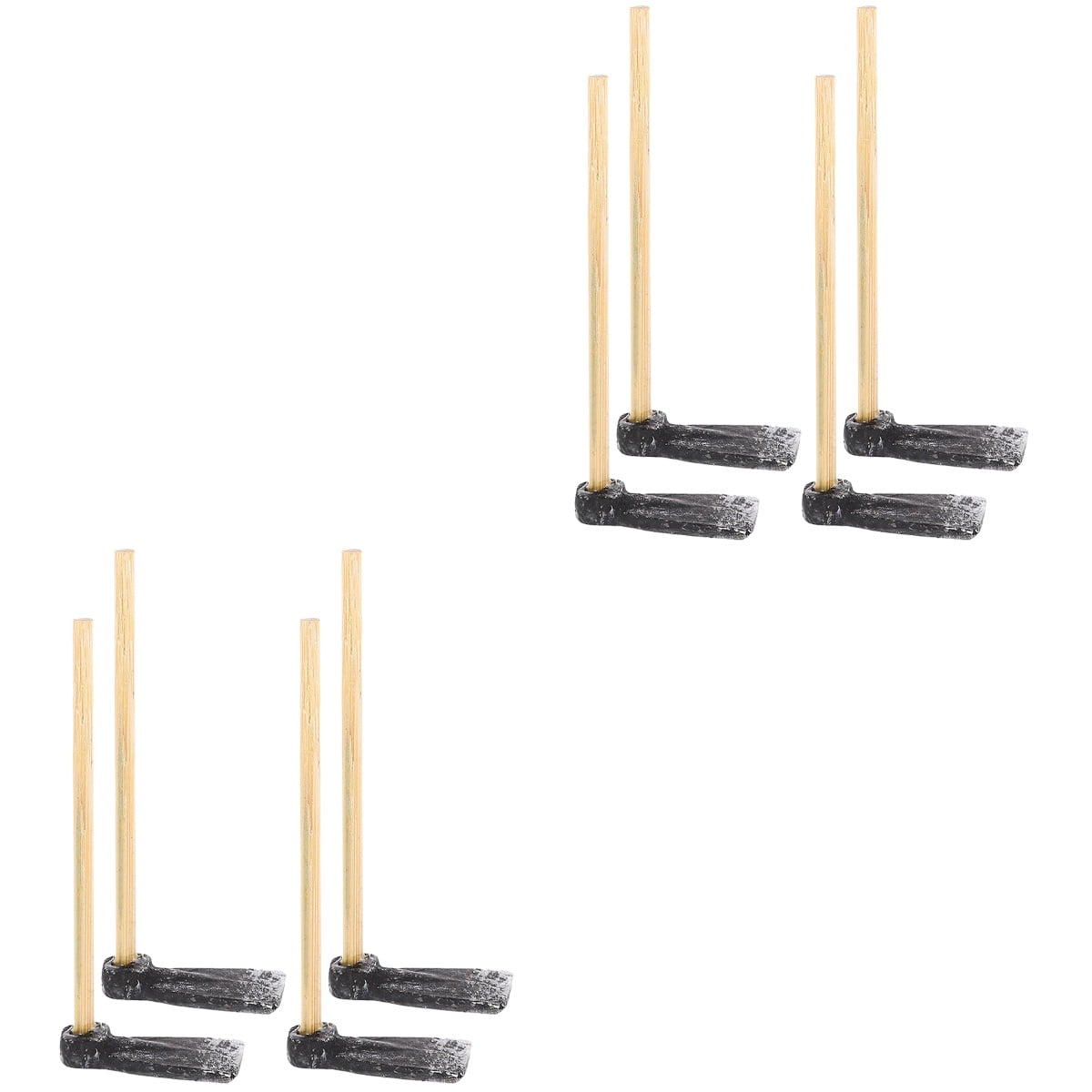 Hemoton 8 Pcs Garden Miniature Hoe Craft Mini Hoe Model Dollhouse Hoe ...