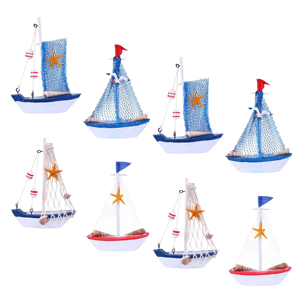 Hemoton 8 Pcs Mediterranean Style Mini Home Decor Nautical Party Coast ...