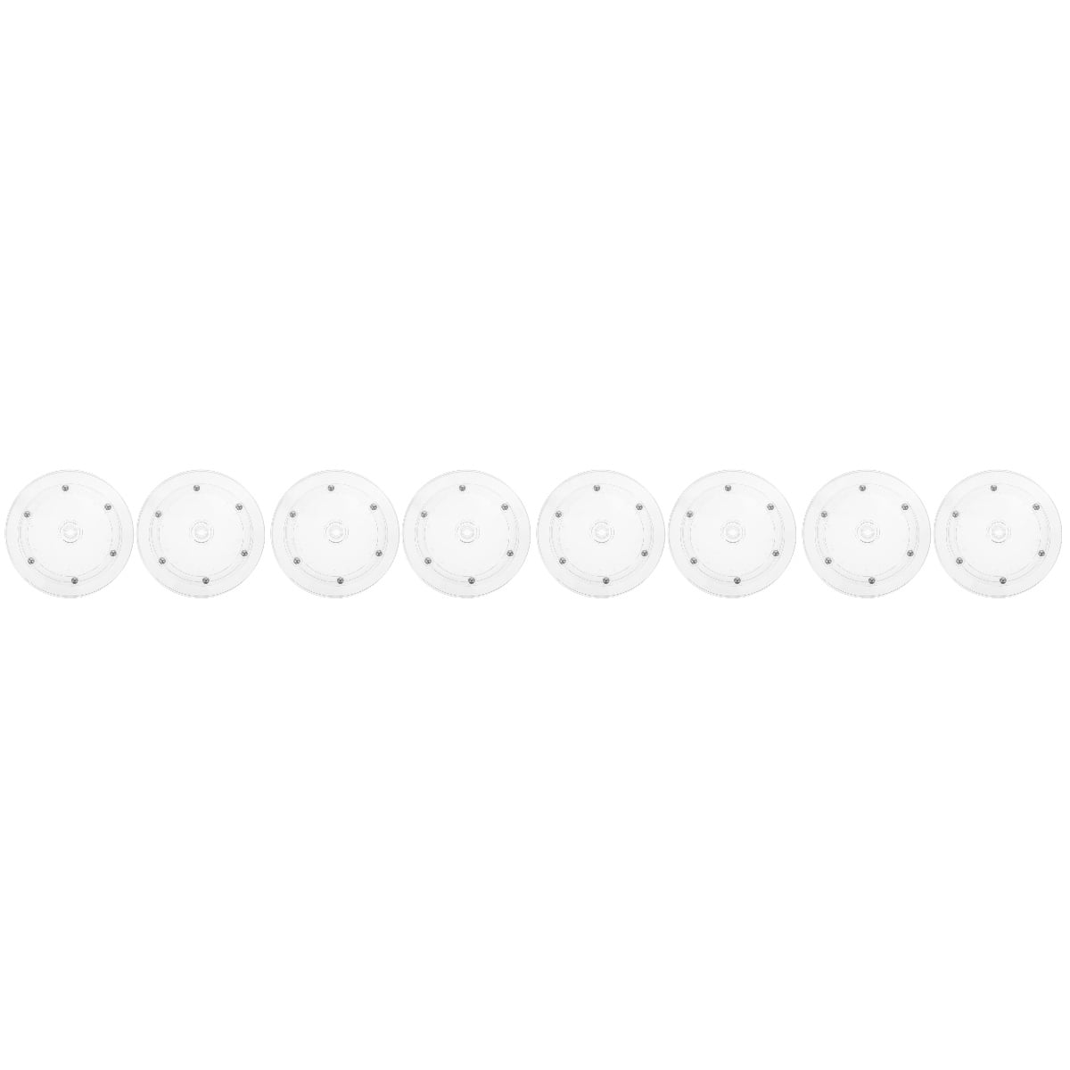 Hemoton 8 Pcs Rotating Turntable Desktop Turntable Clear Turntable ...