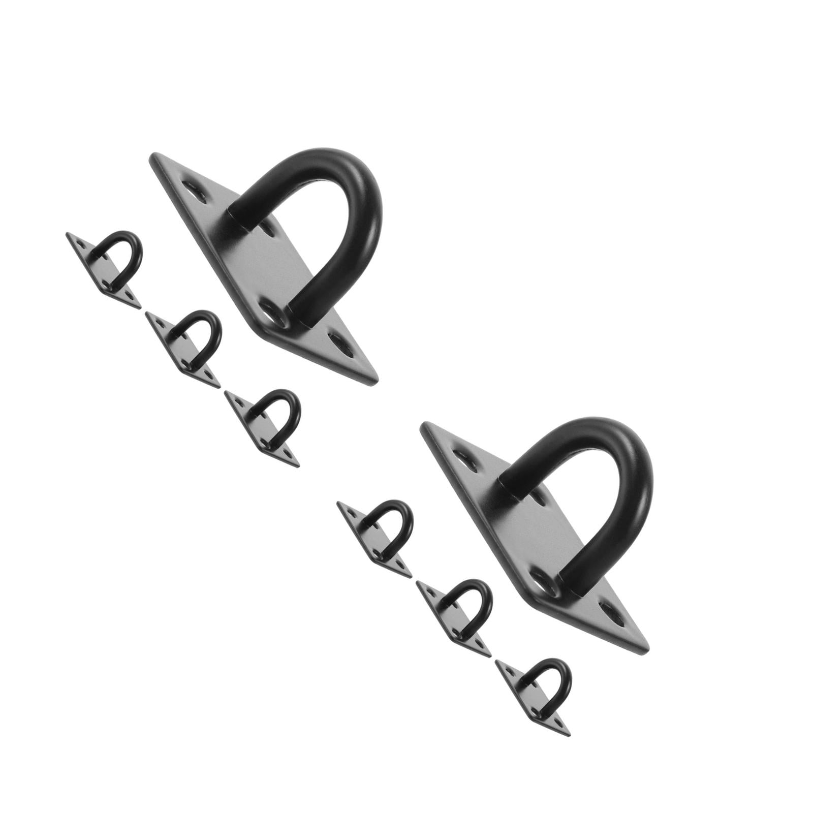 Hemoton 8 Pcs Stainless Steel Ceiling Hook Ring Hooks Eye Plate ...