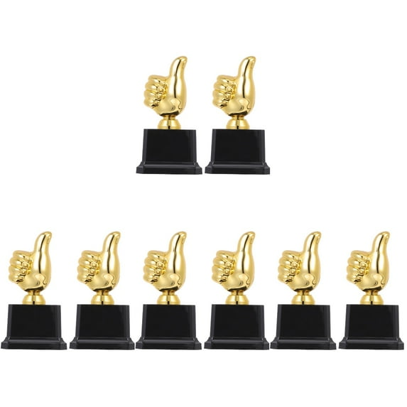 Hemoton 8 Pcs Thumb Shape Trophy Race Game Trophy Thumb Trophy Model ...