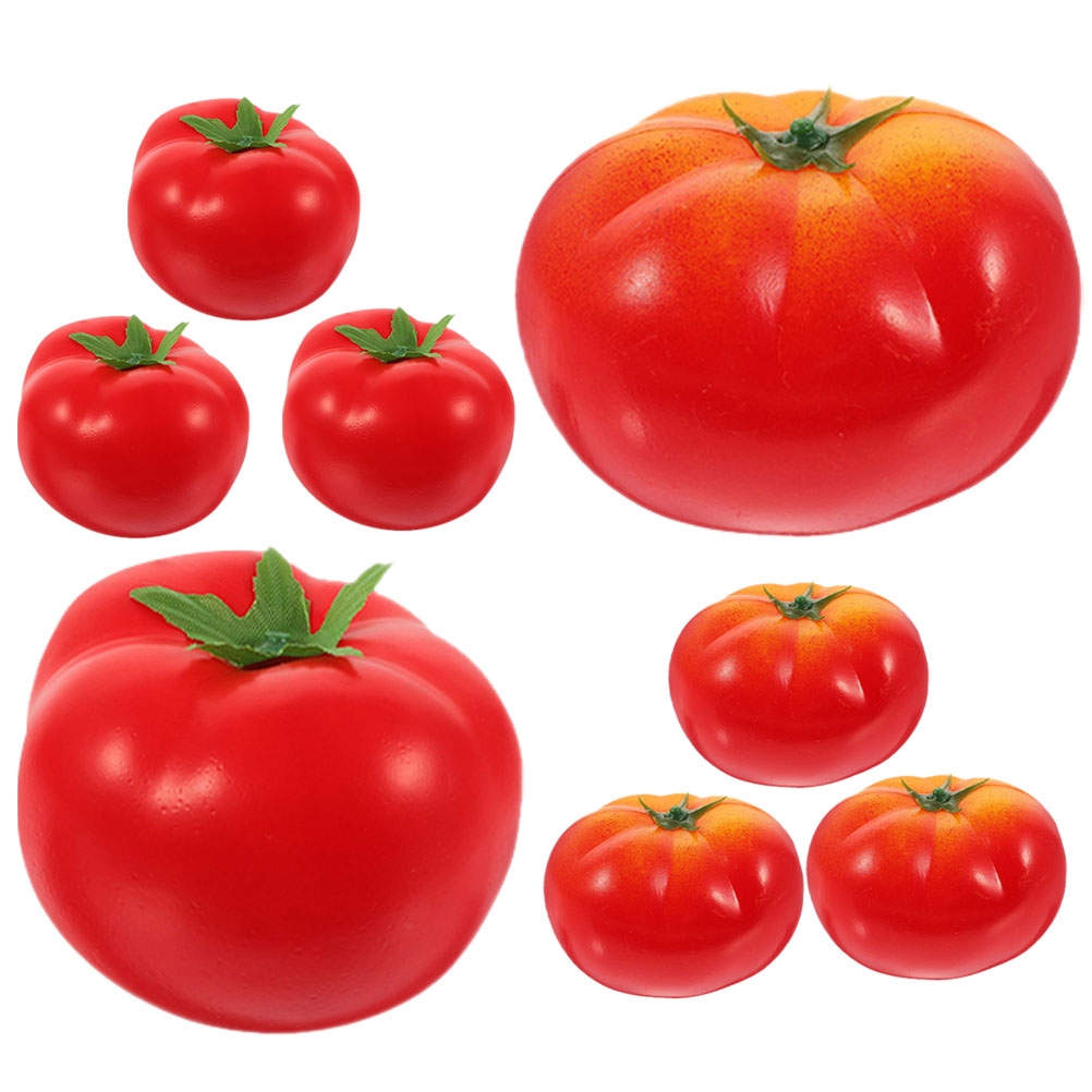 Hemoton 8 Pcs Tomatoe Plastic Prop Plant Growth Imitation Toddler ...