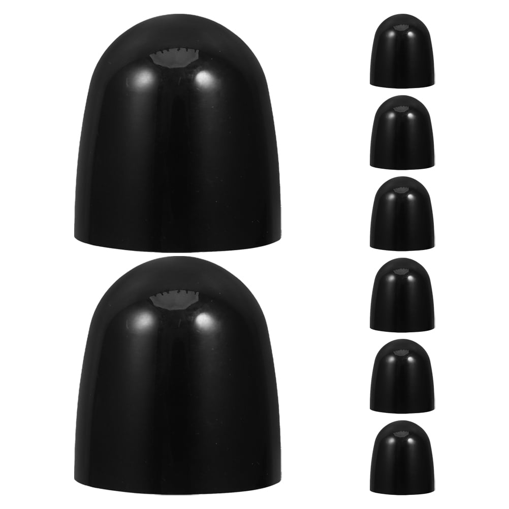 Hemoton 8 Pcs Universal Toilet Bolt Caps Round Plastic Push-On Toilet ...