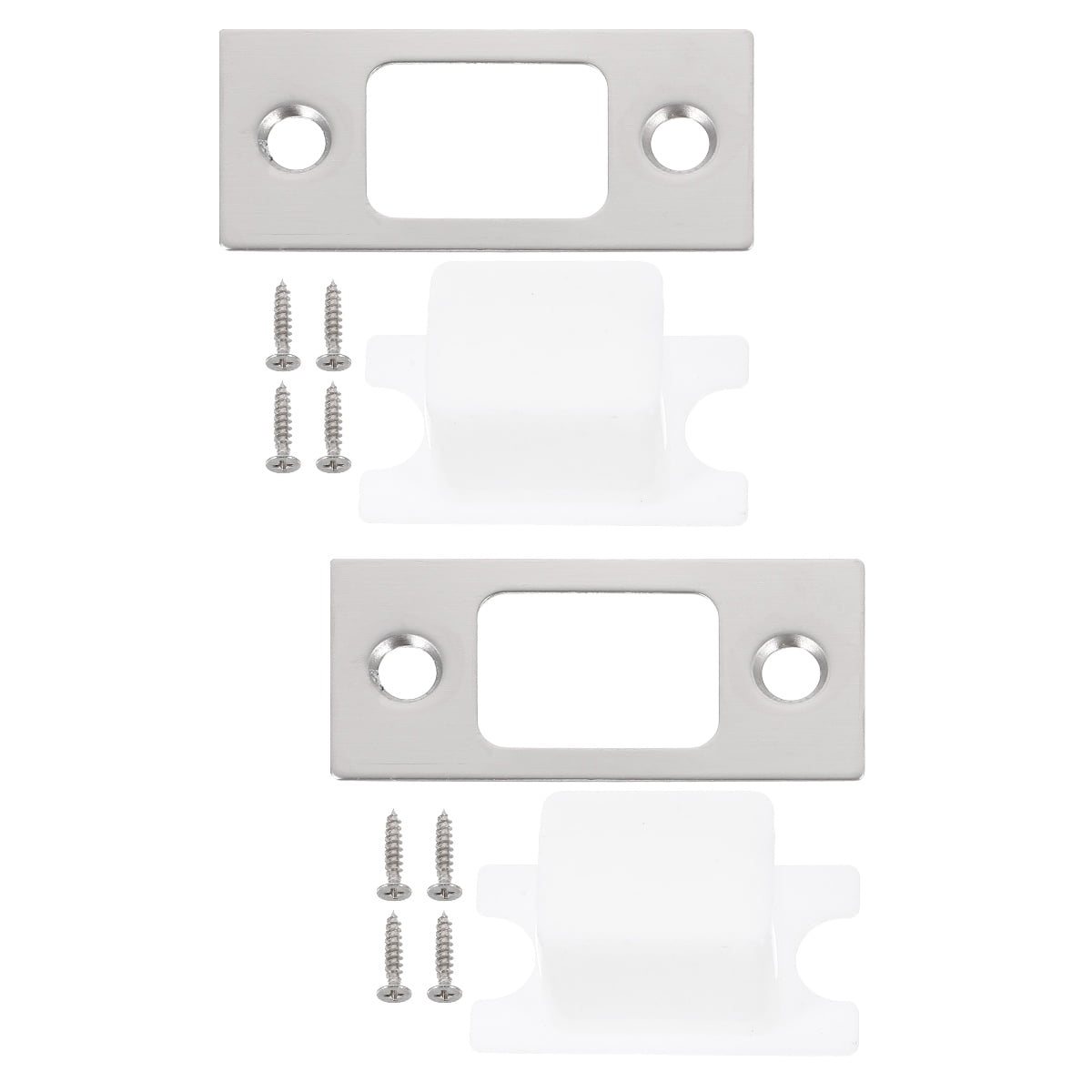 Hemoton 8 Sets Door Reinforcement Deadbolt Covers Security Striker ...