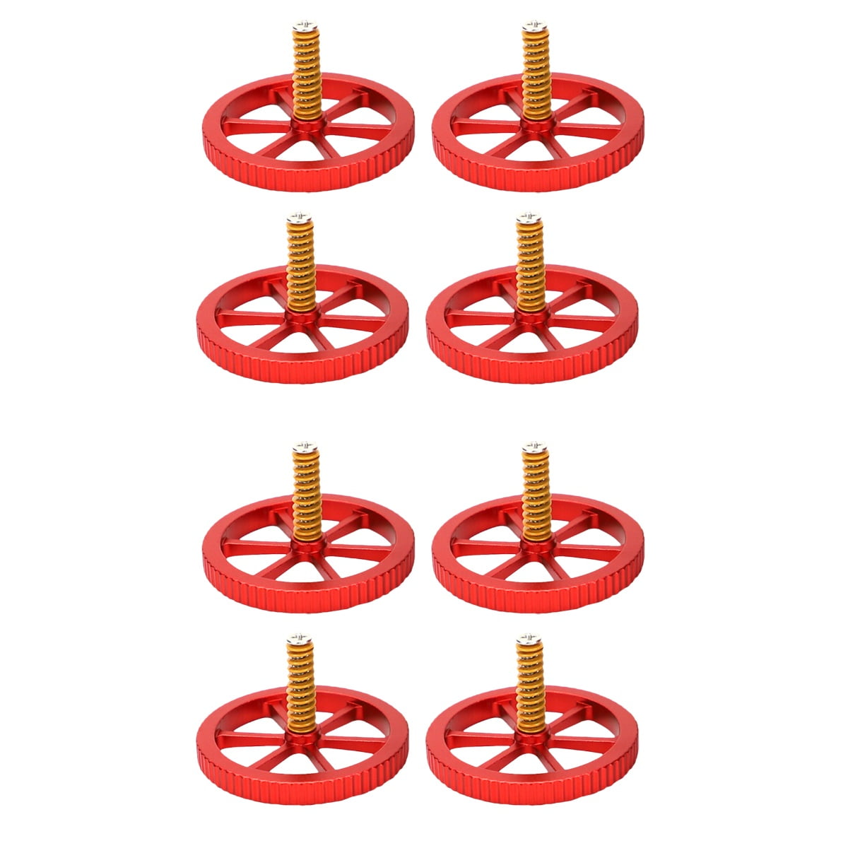 Hemoton 8 Sets Hand Twists Leveling Screws Nuts Hot Bed Die Nut for 3D Printer - Walmart.com