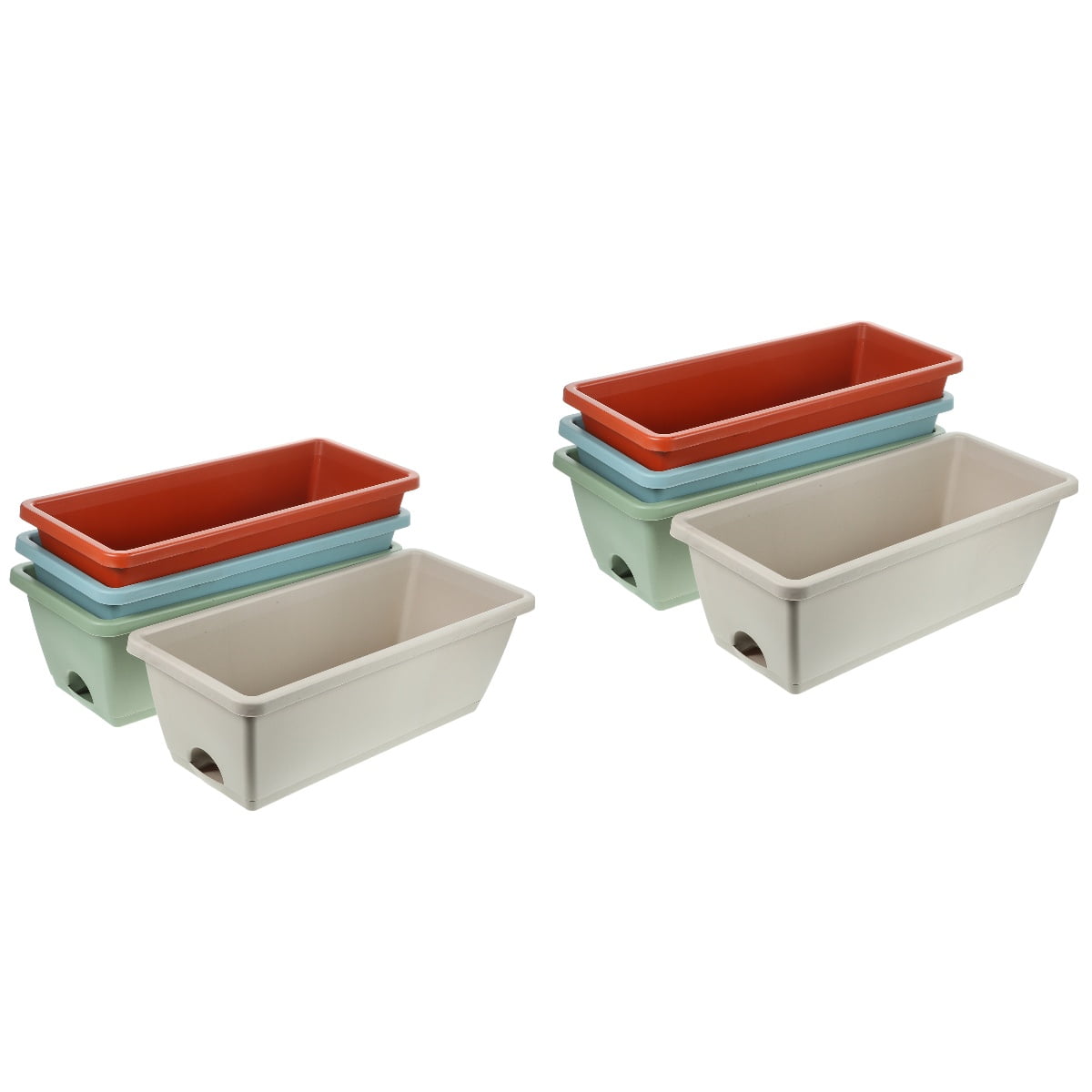 Hemoton 8 Sets Window Box Planter Flower Box Vegetable Growing Pot ...