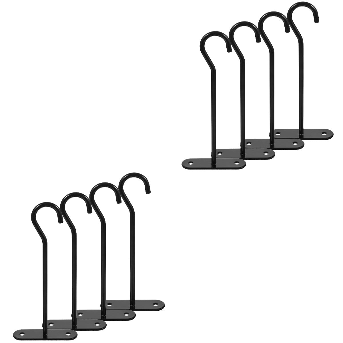 Hemoton 8 Sets of Ceiling Hooks Planter Hooks Wall Mount Hangers Plant ...