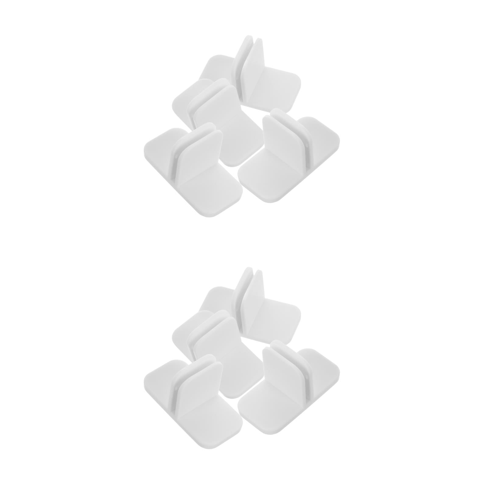 HEMOTON OUNONA 8 pcs Plastic Drawer Divider Clips Holder, Compact ...