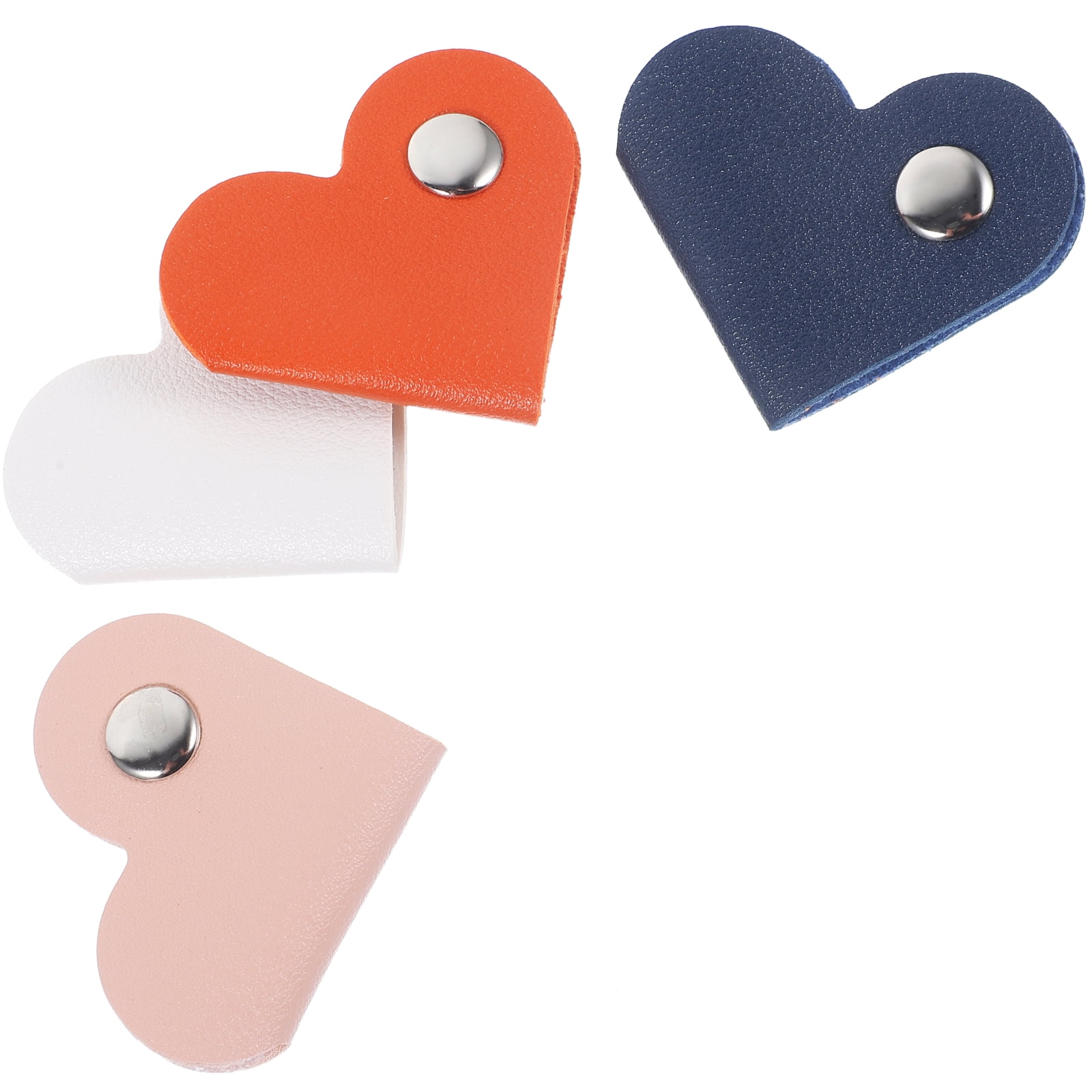 Hemoton 8 pcs Heart Shaped Headphone Cable Organizer Portable Data Cord ...