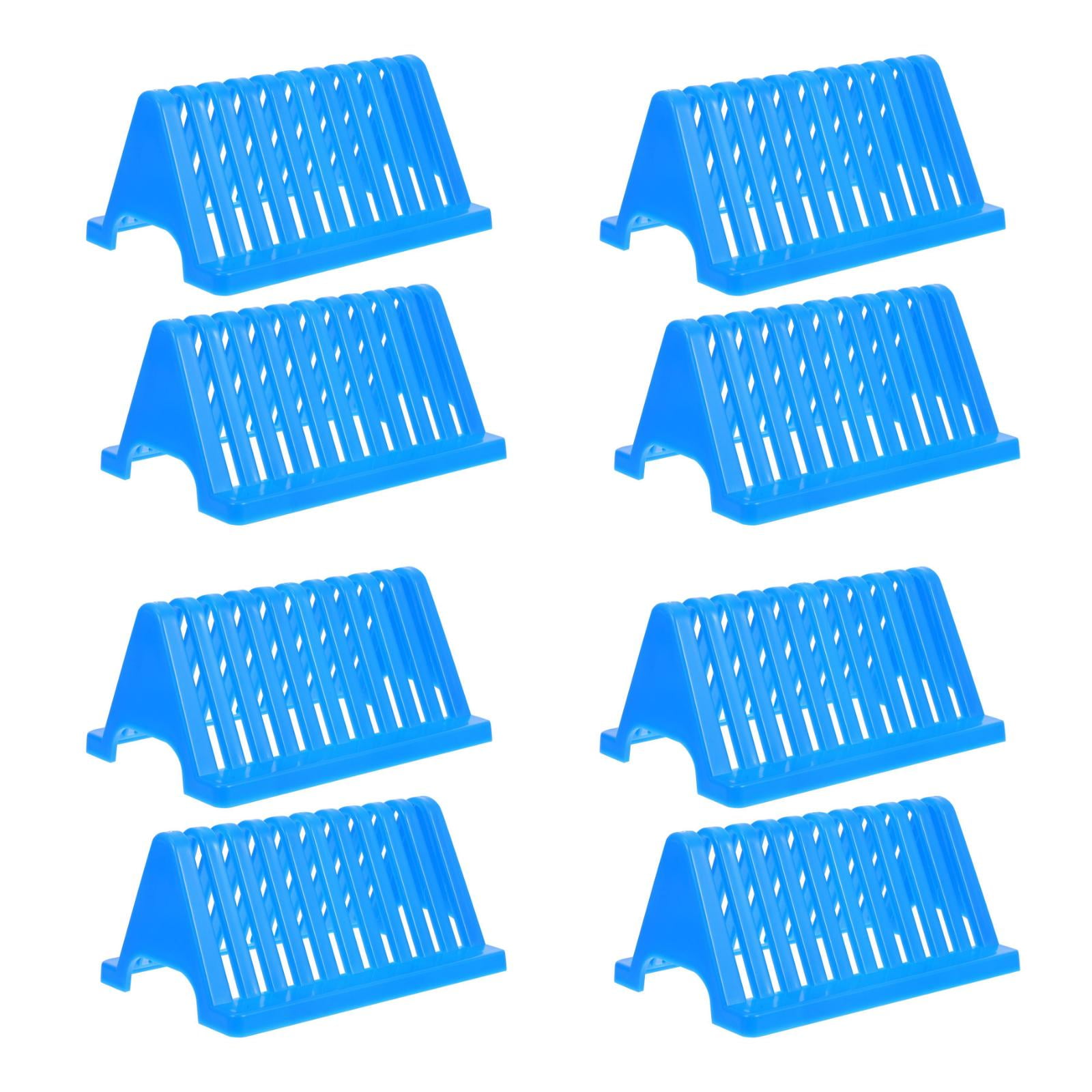 Hemoton 8 pcs Microscope Slides Rack Plastic Drying Rack For Lab Slides ...