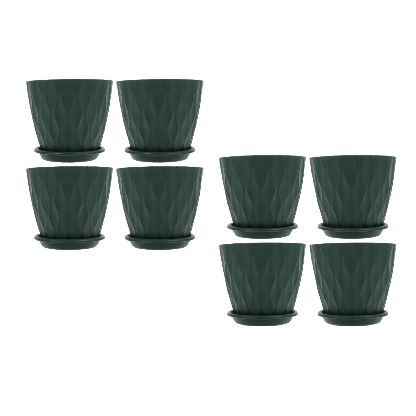 Hemoton 8 pcs Outdoor Flower Pots Herb Planter Indoor Cactus Pots ...