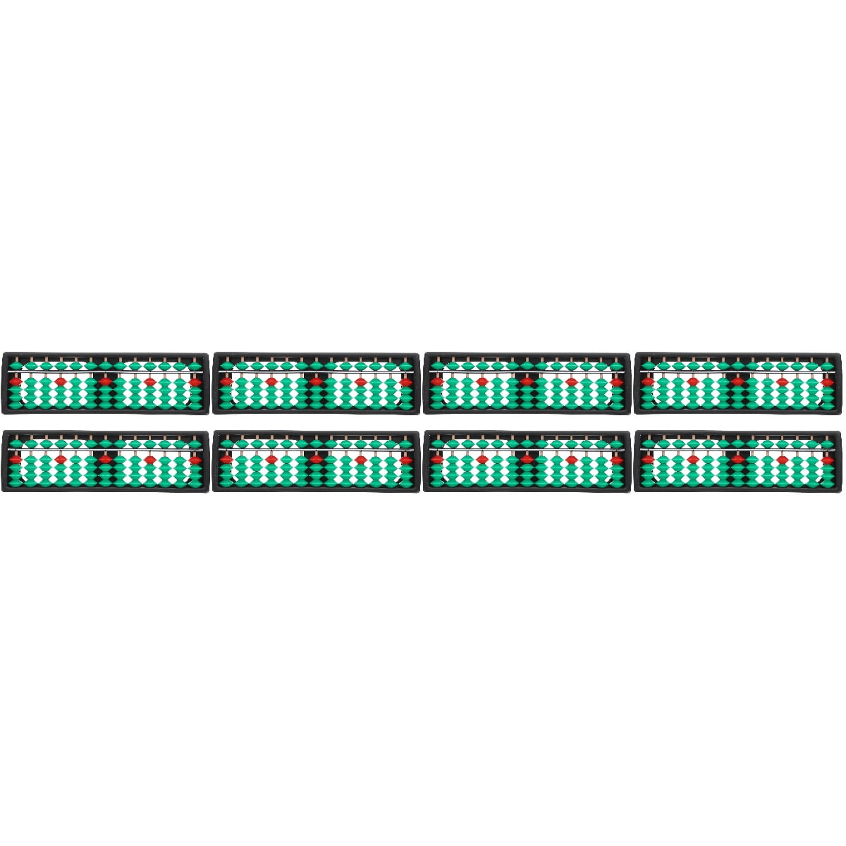 Hemoton 8 pcs Plastic 13-Column Rods 5-beads Plastic Abacus ...