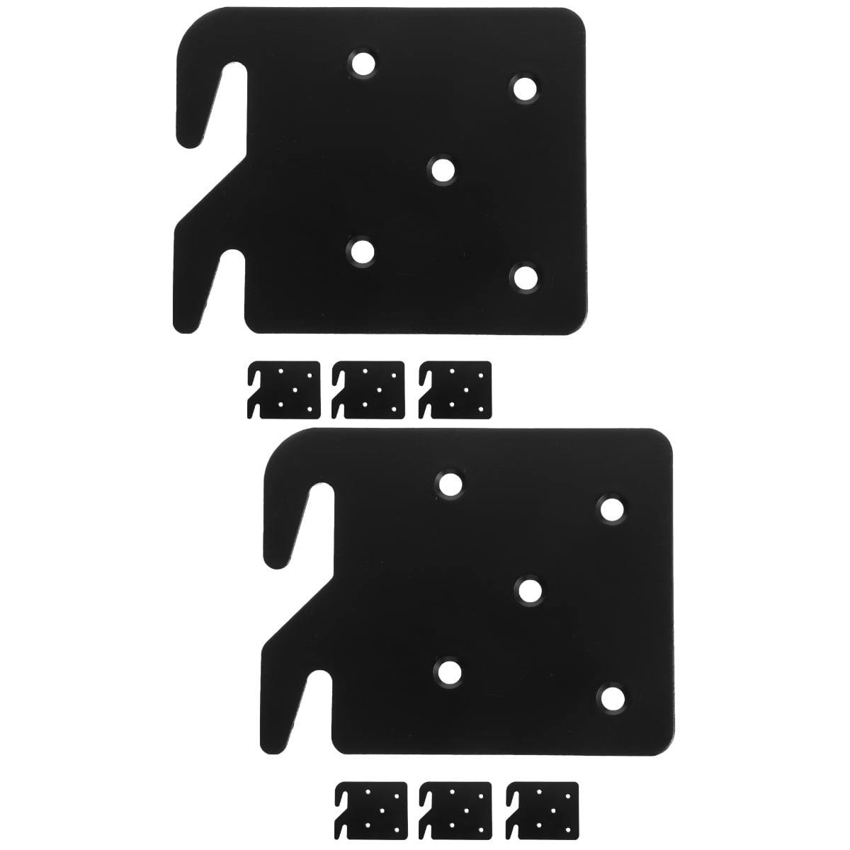 Hemoton 8 pcs Replacement Bed Rail Fastener Bed Iron Rail Bracket Bed ...