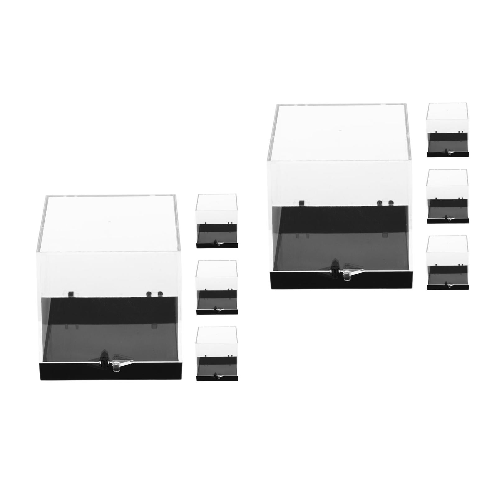 Hemoton 8 pcs Small Display Box for Mineral Specimen Clear Display Box ...