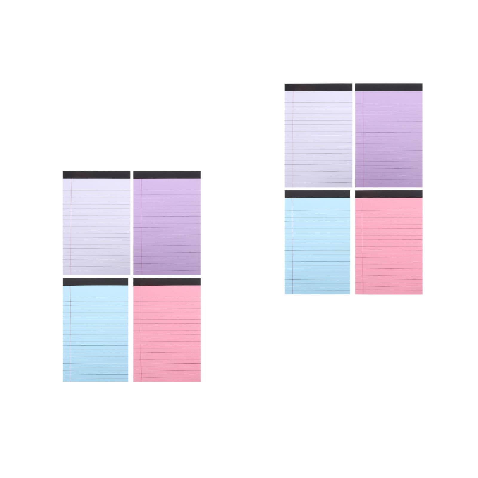 HEMOTON OUNONA 8 pcs Colored Legal Pads Mini Writing Pads Small Notepad ...