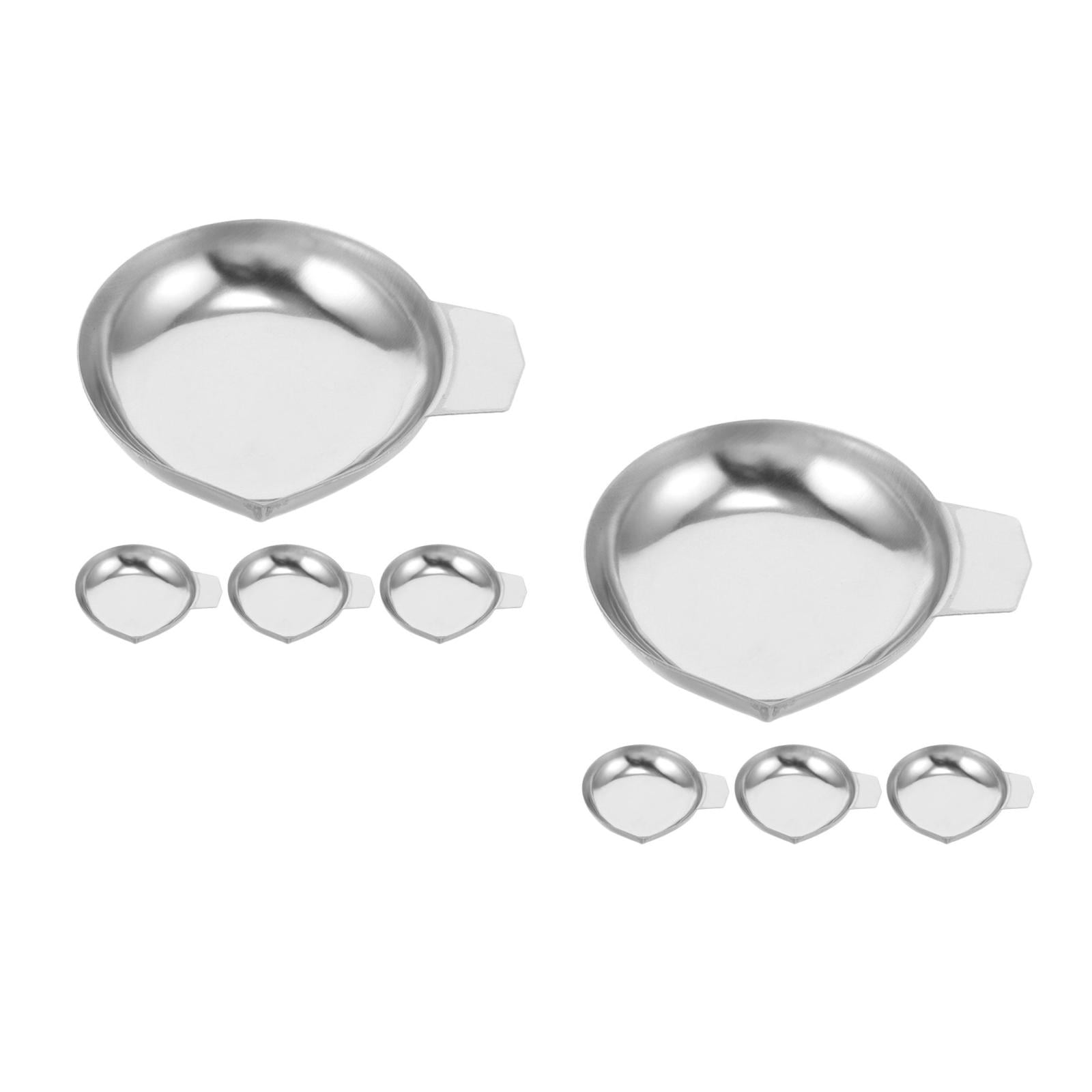Hemoton 8 pcs Stainless Steel Weighing Pan Weighing Pan Balance Weigh ...