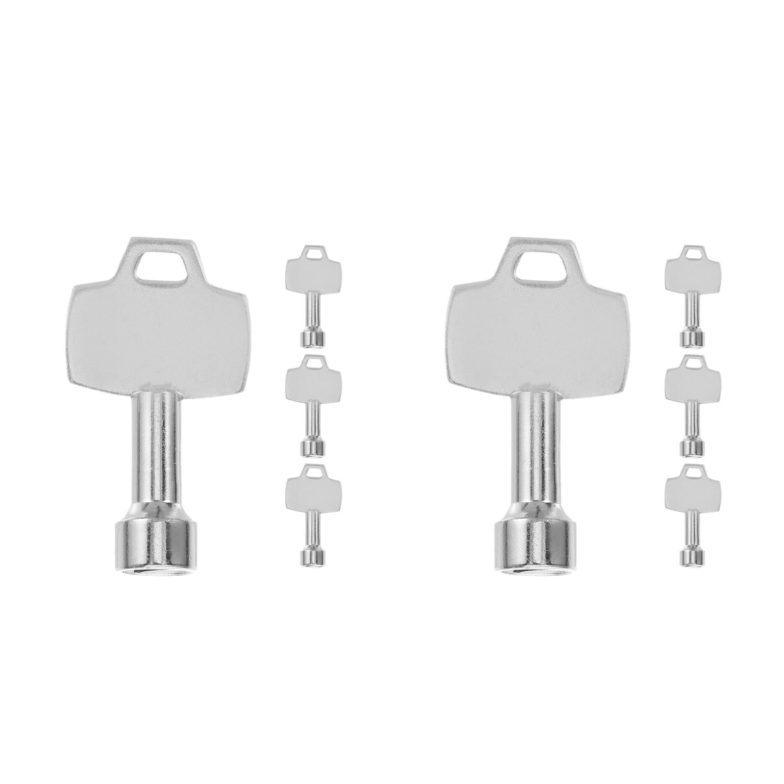 Hemoton 8 pcs Universal Triangle Socket Keys Litter Bin Spanner Keys ...