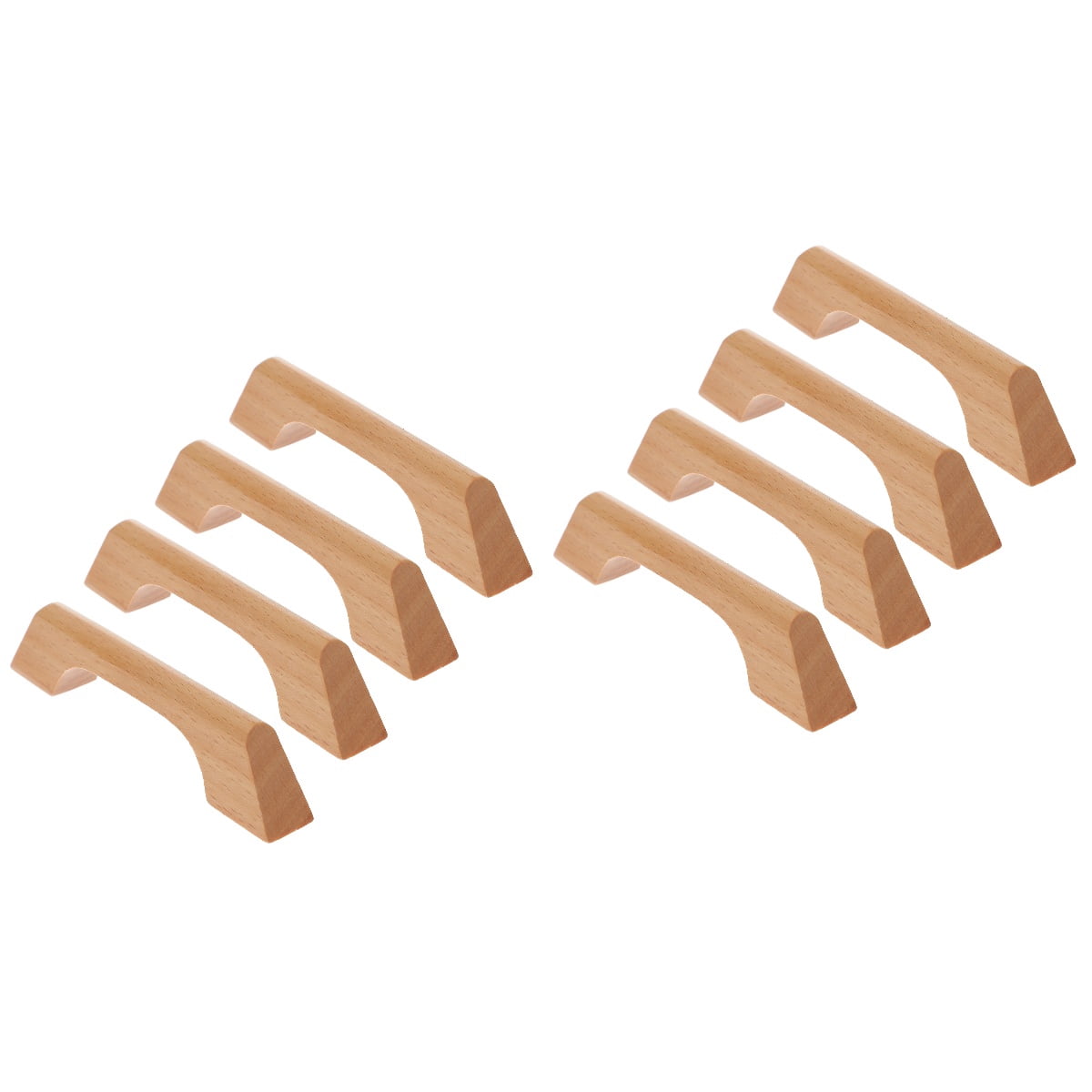 Hemoton 8 pcs Wooden Drawer Handles Wardrobe Handles Cabinet Drawer ...