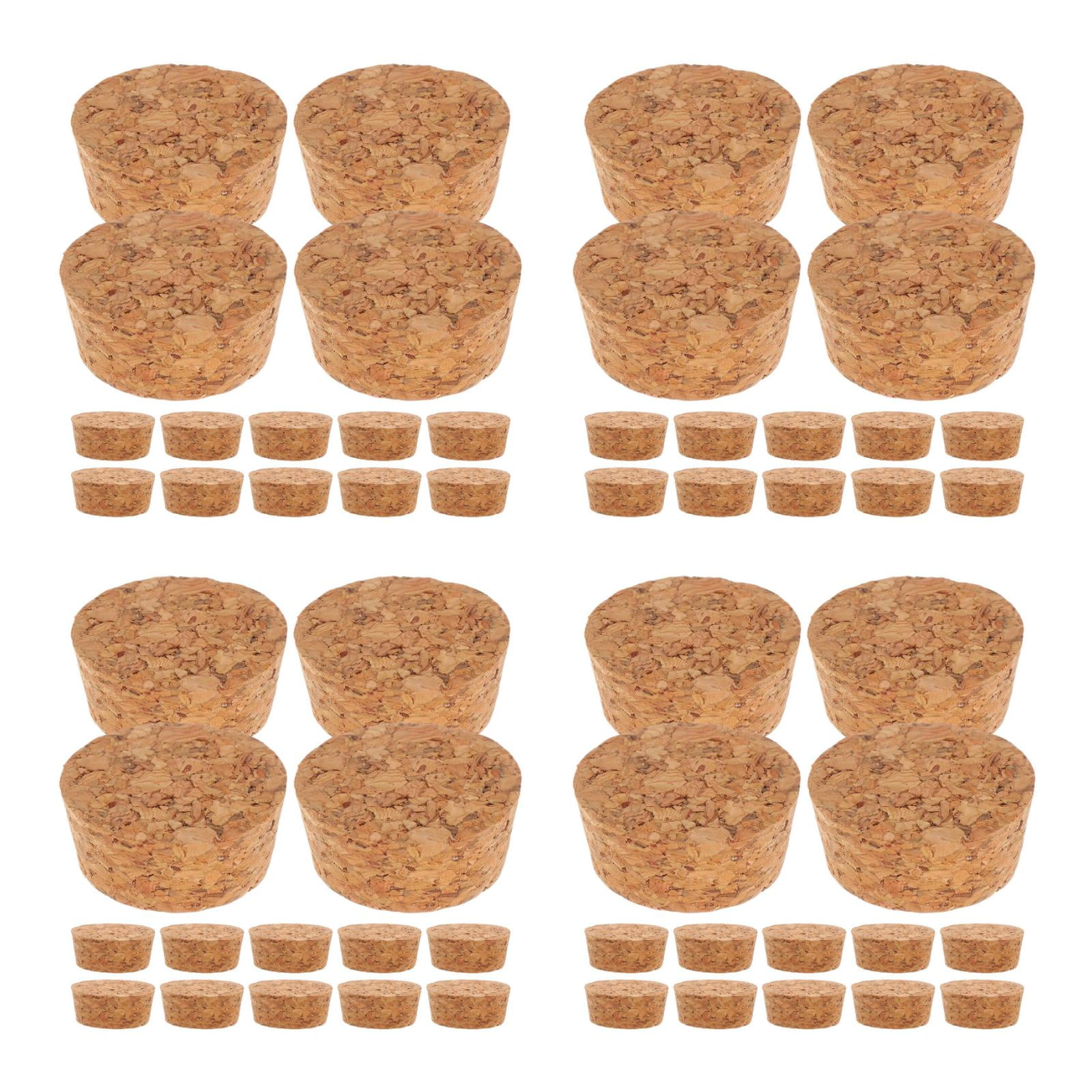 Hemoton 80 pcs Cork For Bottles Cork Stoppers Cork Plugs Soft Wood ...