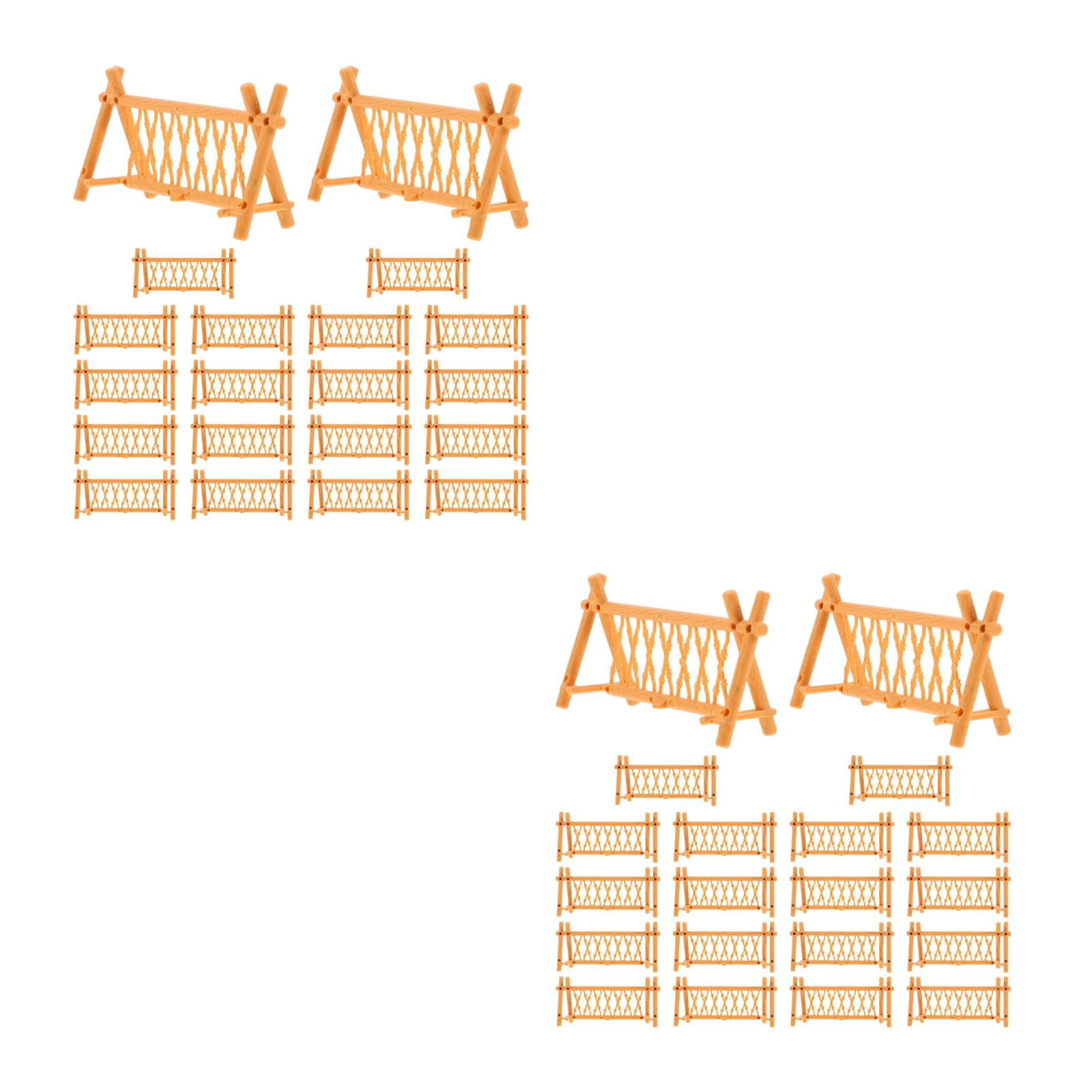 Hemoton 80 pcs Corral Fence Toy Mini Toys Fence For Farm Animals Corral ...