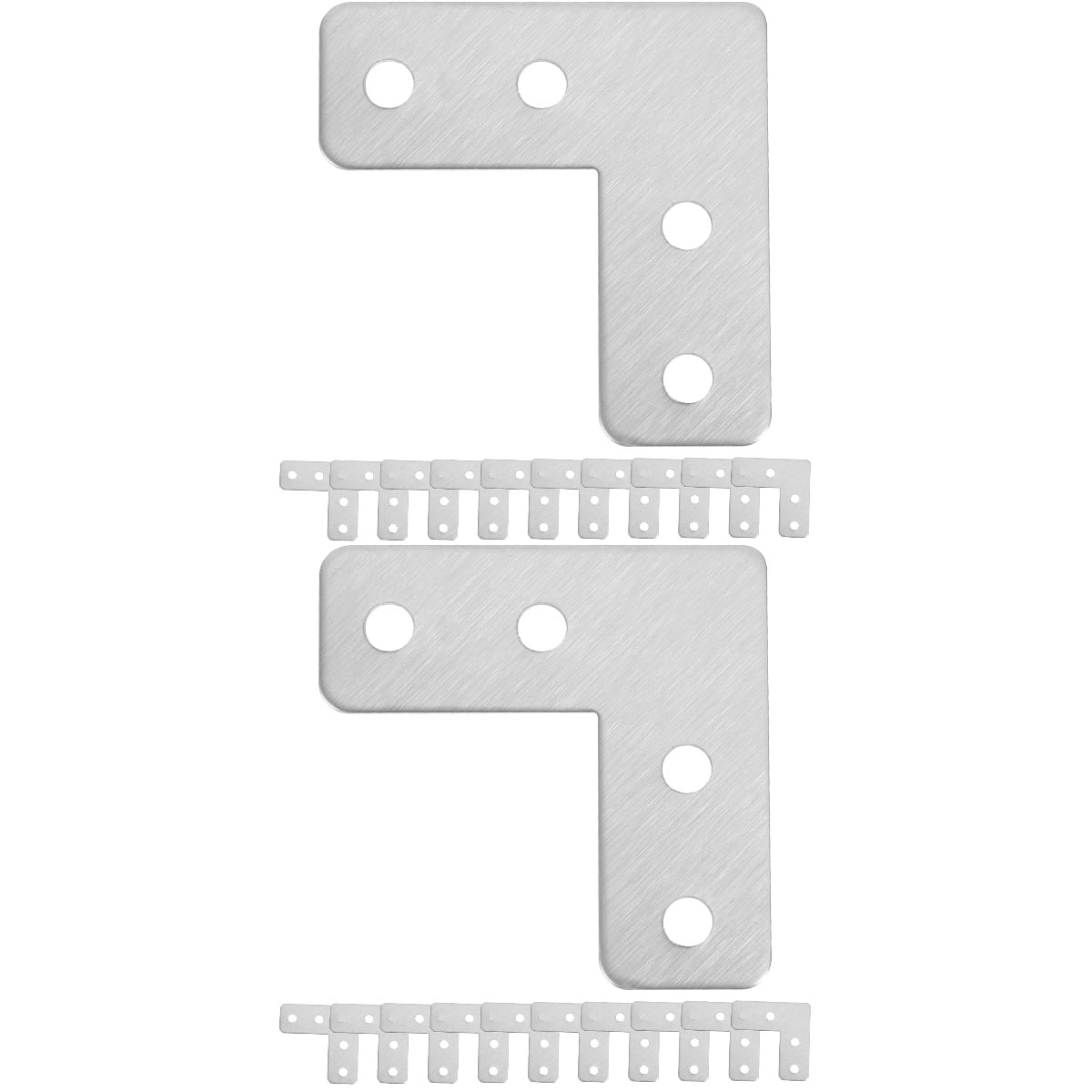 Hemoton 80 pcs Furniture Corner Braces Stainless Steel Corner Braces L ...