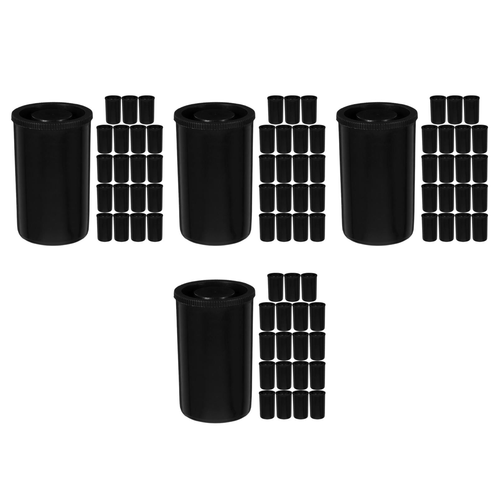 Hemoton 80 pcs Plastic Film Canister Holder Black Empty Camera Reel ...