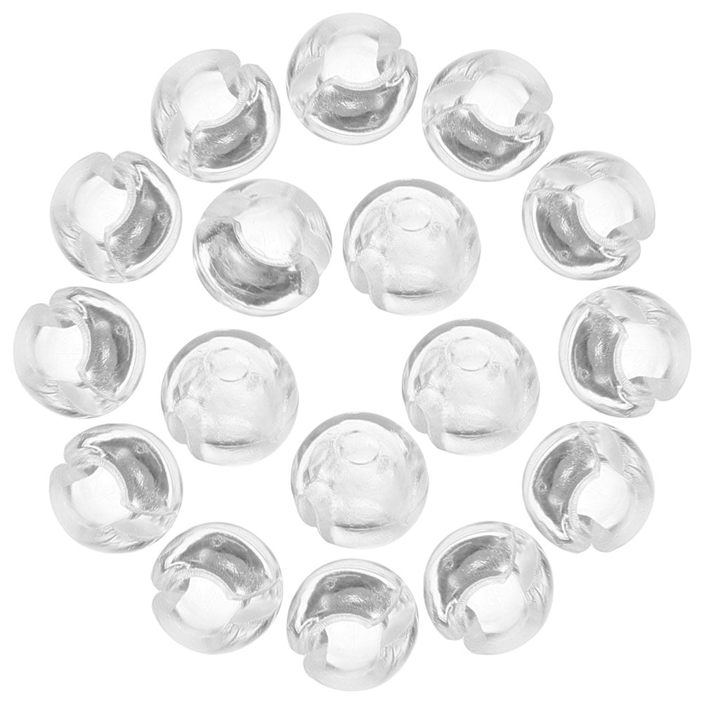 Hemoton 80pcs Clear Beads Chain Stops For Roller Blinds Vertical Blind ...