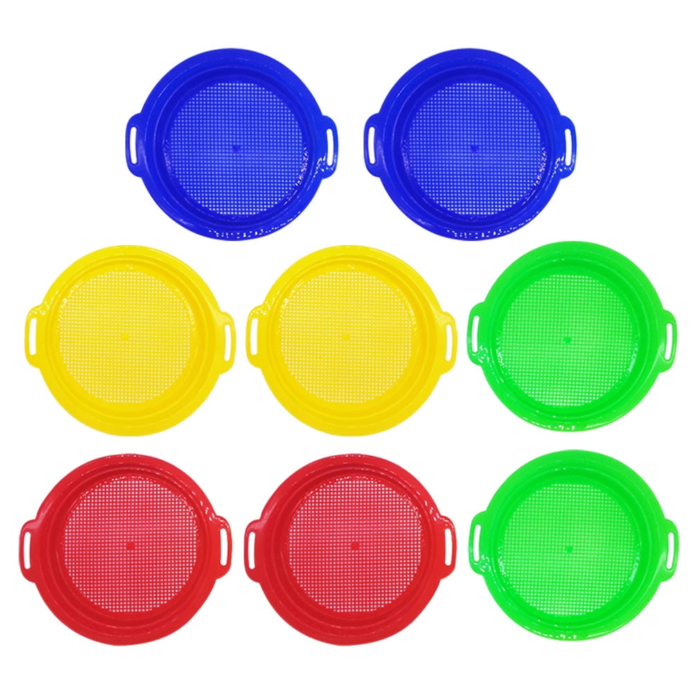 Hemoton 8Pcs Beach Sand Sifter Toys For Kids Creative Beach Sand Sifter ...